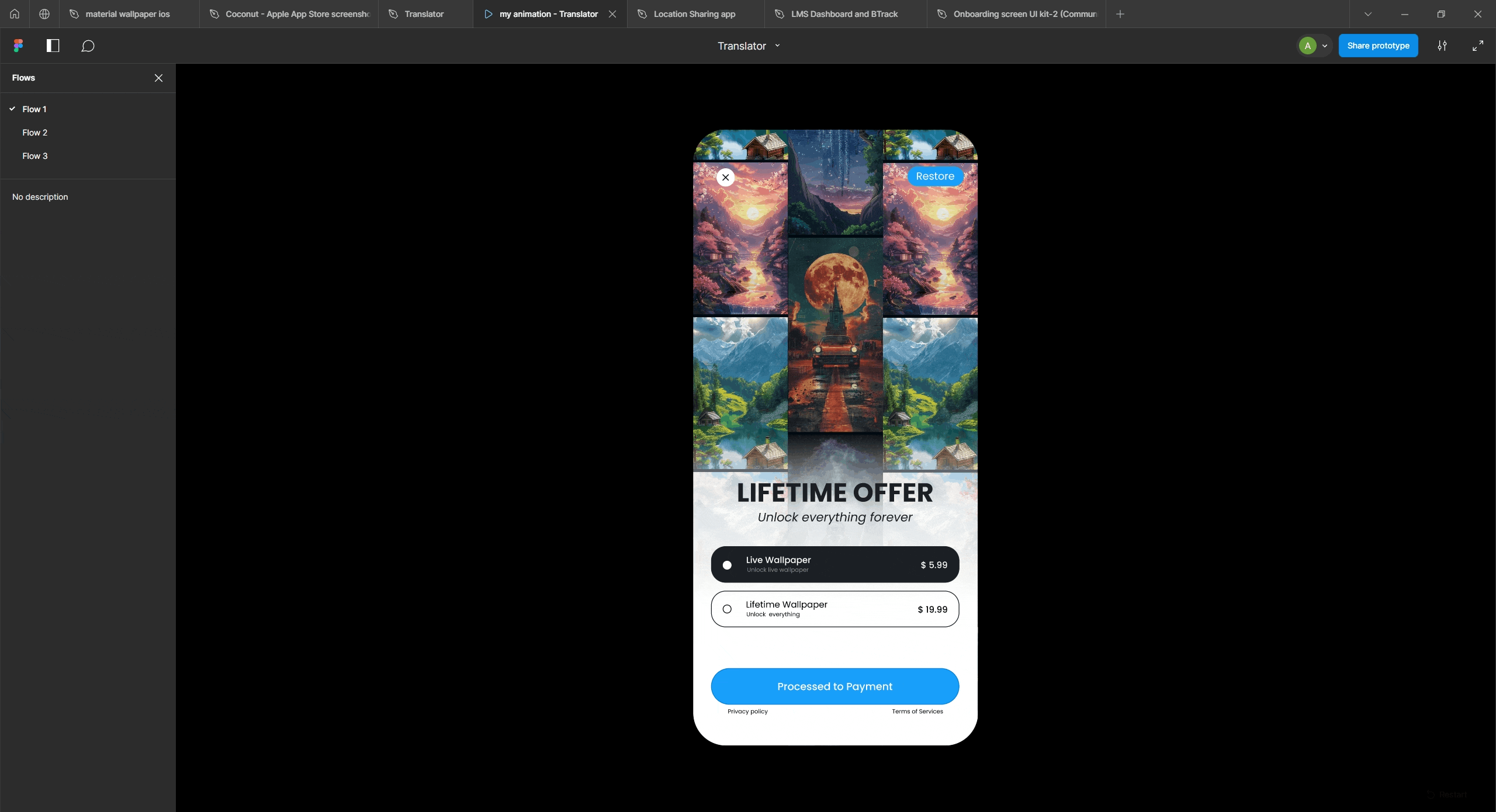 purchase screen animation by Ameer Hussain (UI UX Designer ) on Dribbble