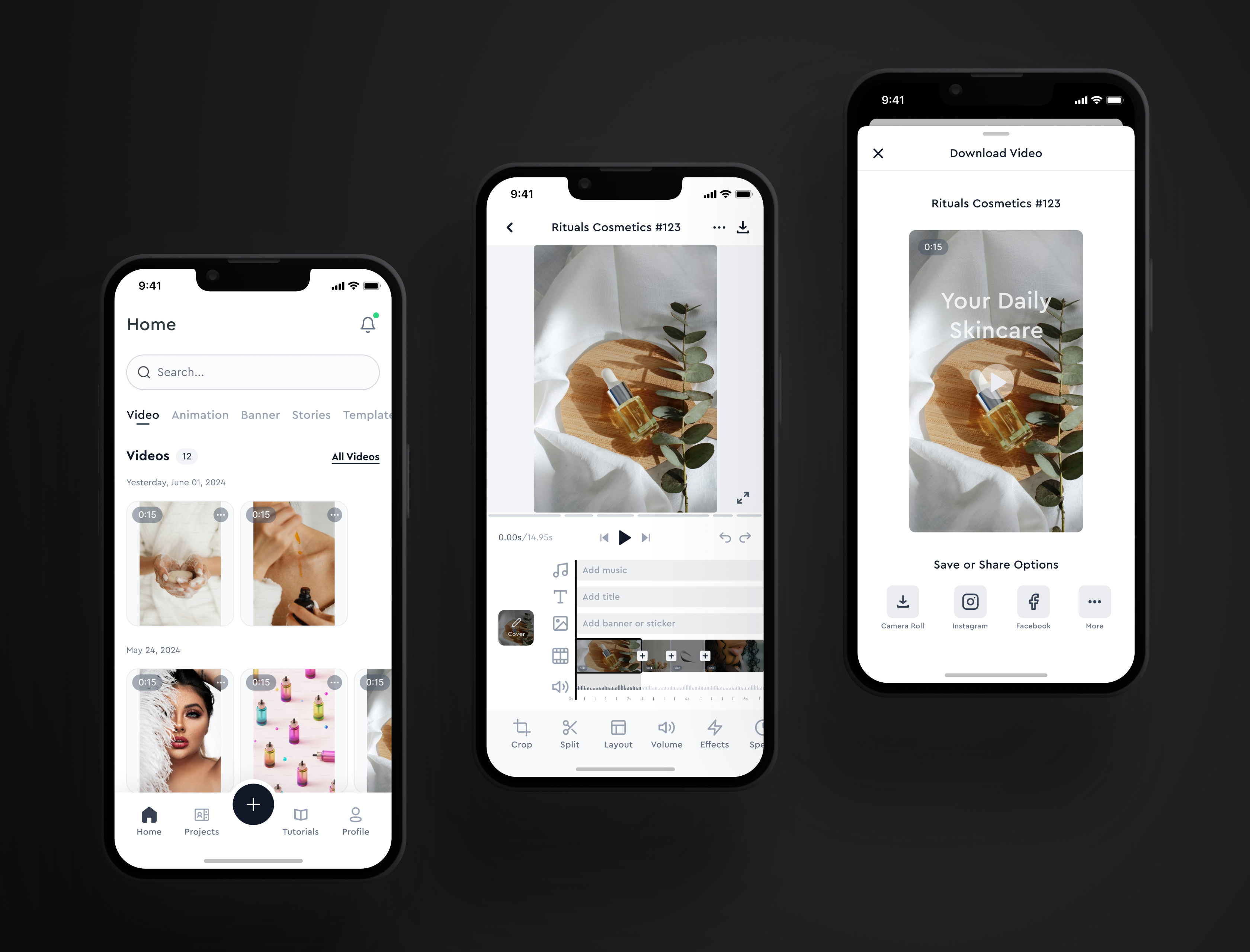 Video Editing App Design by Honeycomb Software on Dribbble