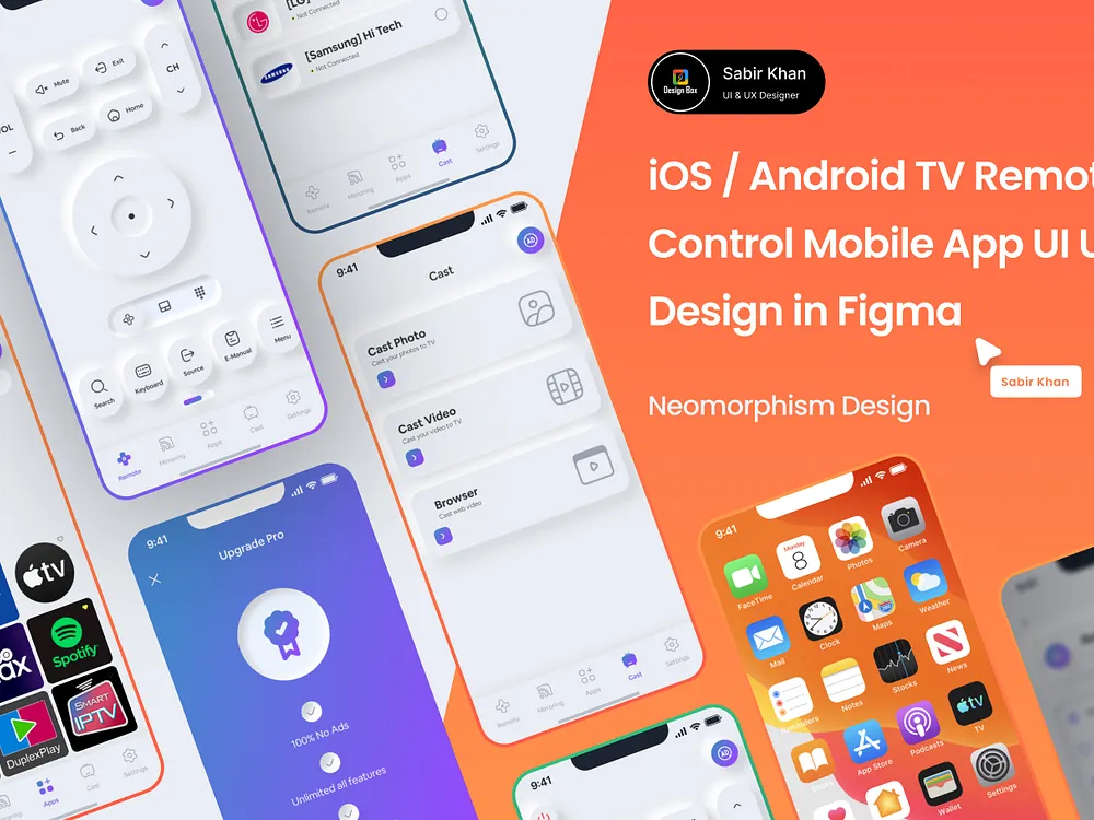 Tv Remote Control UI designs, themes, templates and downloadable ...