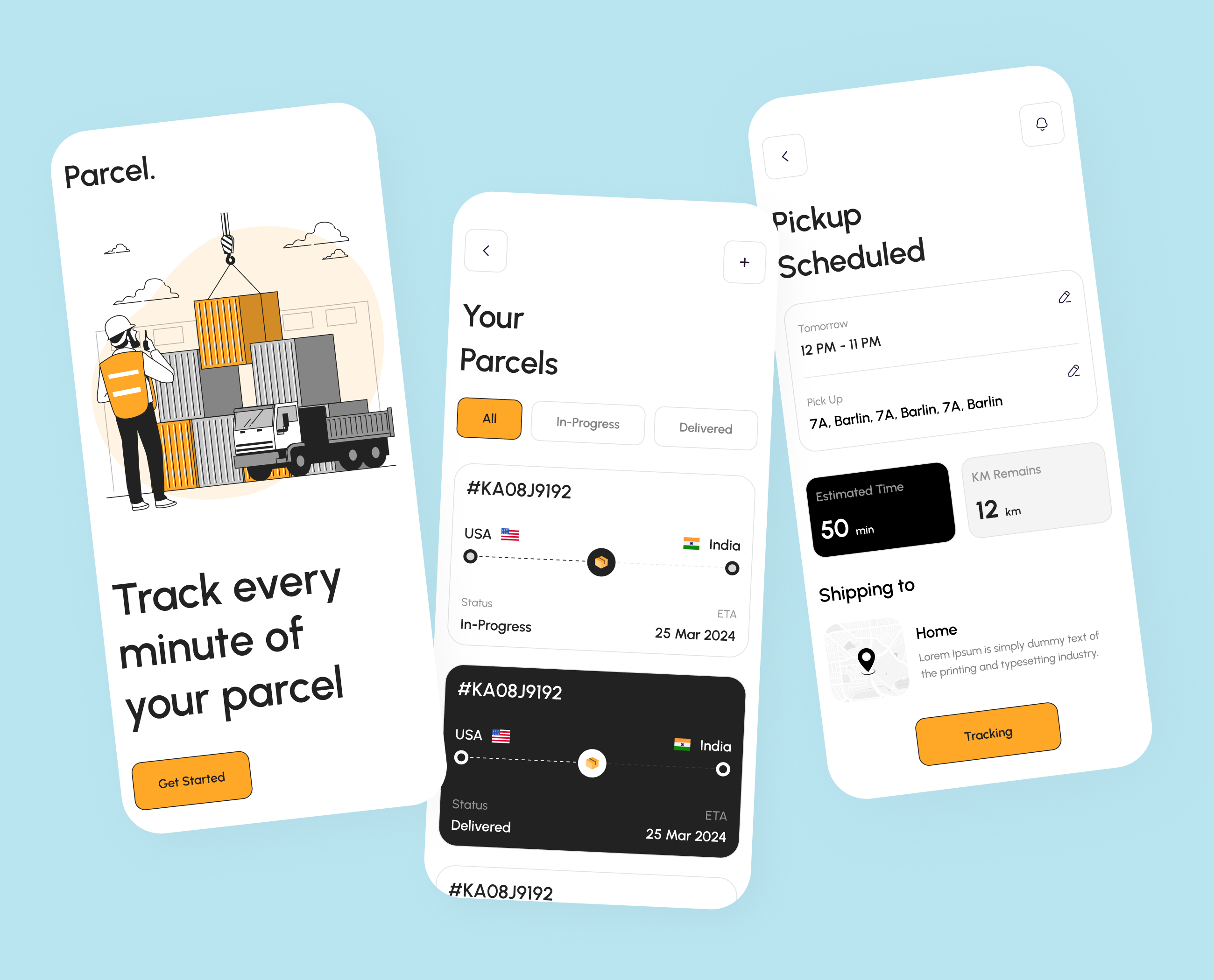 Parcel- Shipments Mobile App by Codzgarage Infotech Pvt Ltd on Dribbble