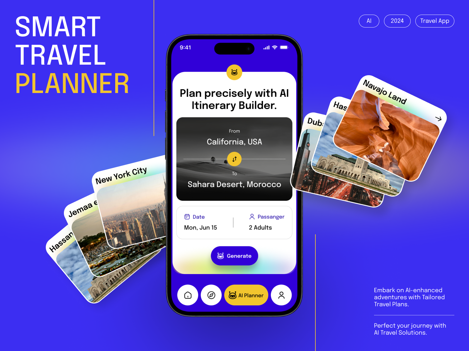 AI-Based Travel App by MQoS UI/UX for MultiQoS on Dribbble