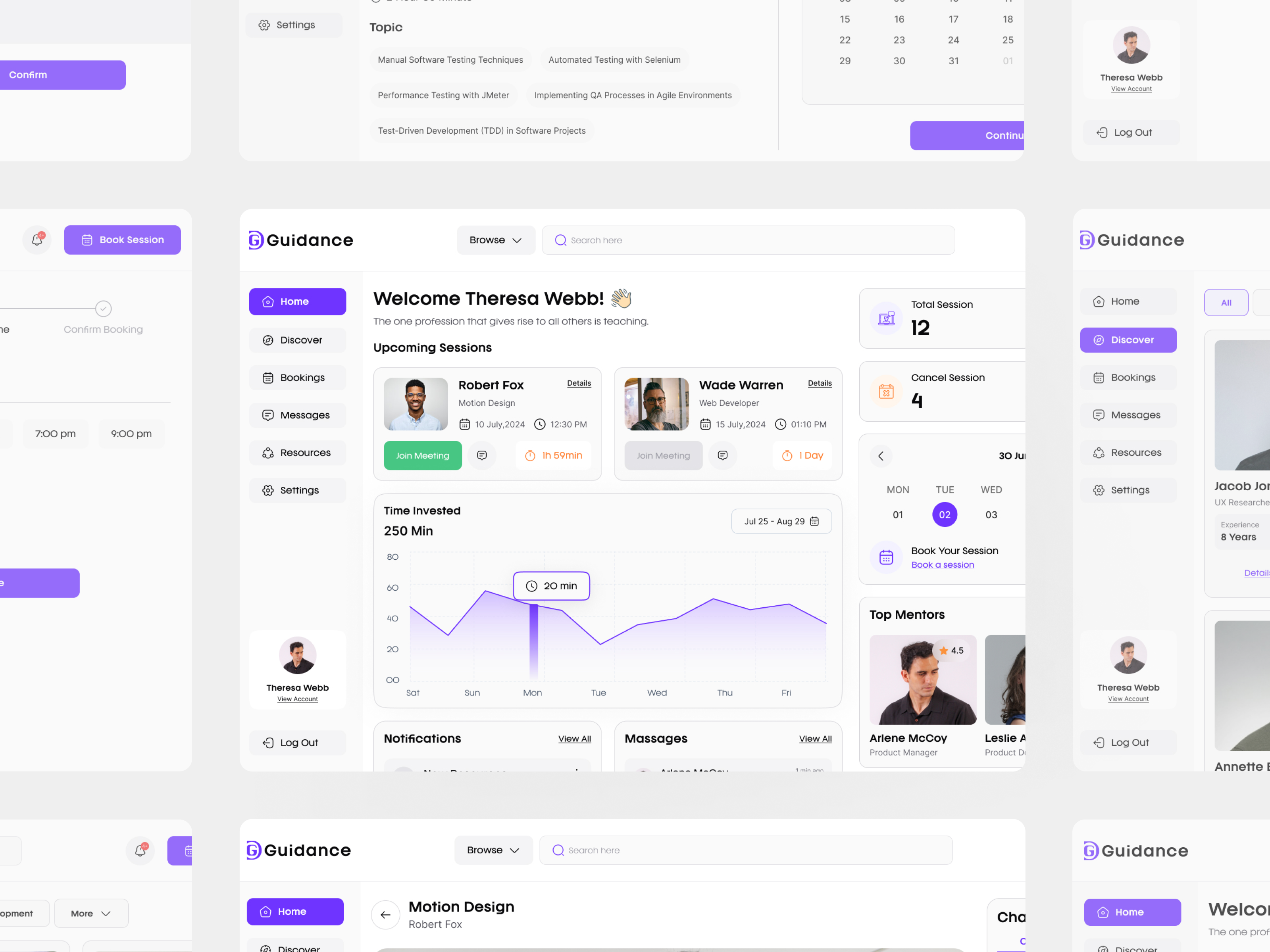 Consultation LMS Dashboard UI Design by Opedia Studio on Dribbble