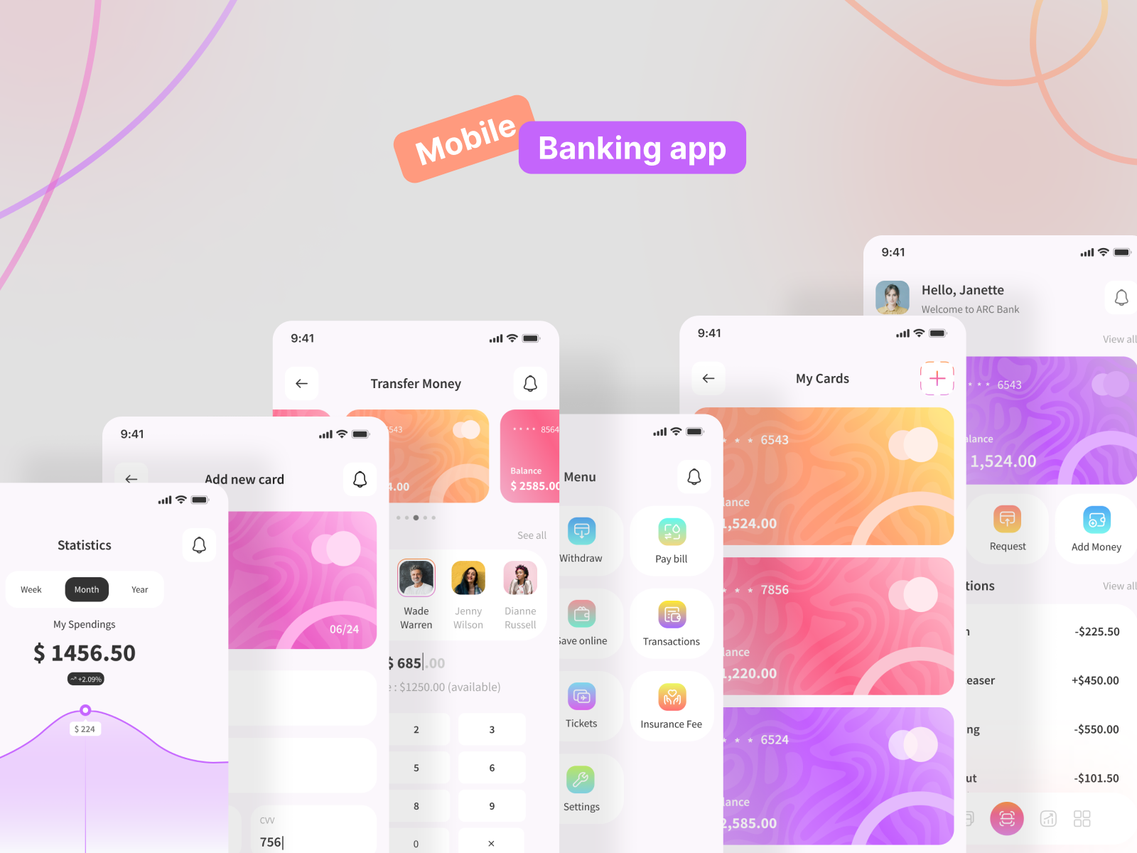 Mobile Banking App UI Kit by ARC Digital Agency on Dribbble