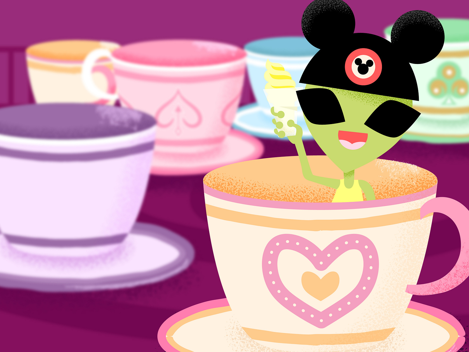 Weekly Warmup-Alien's 1st Summer on Earth by Danielle Swick on Dribbble