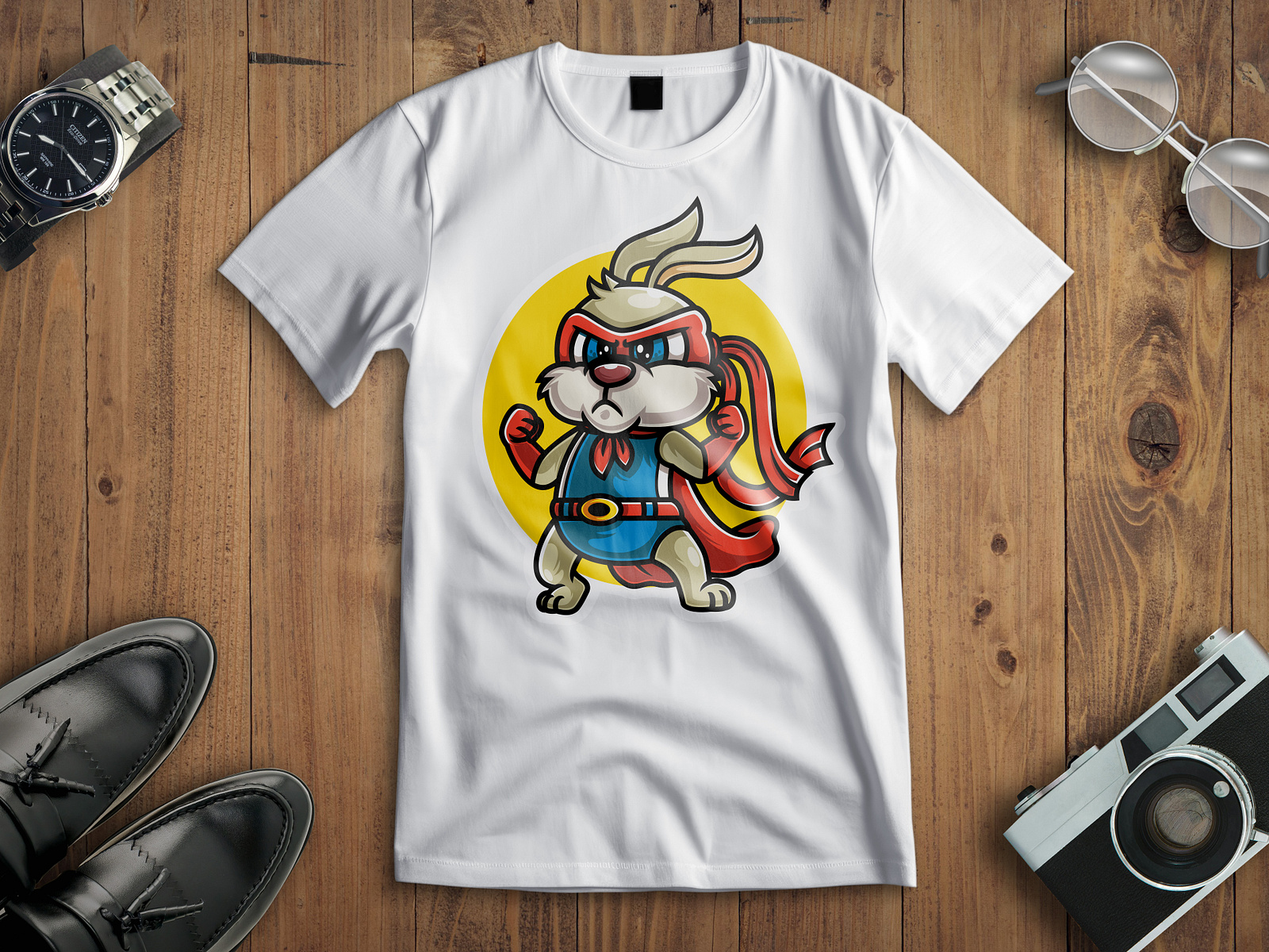 Rabbit Superhero Cartoon Character Design by BbasGula_studios on Dribbble