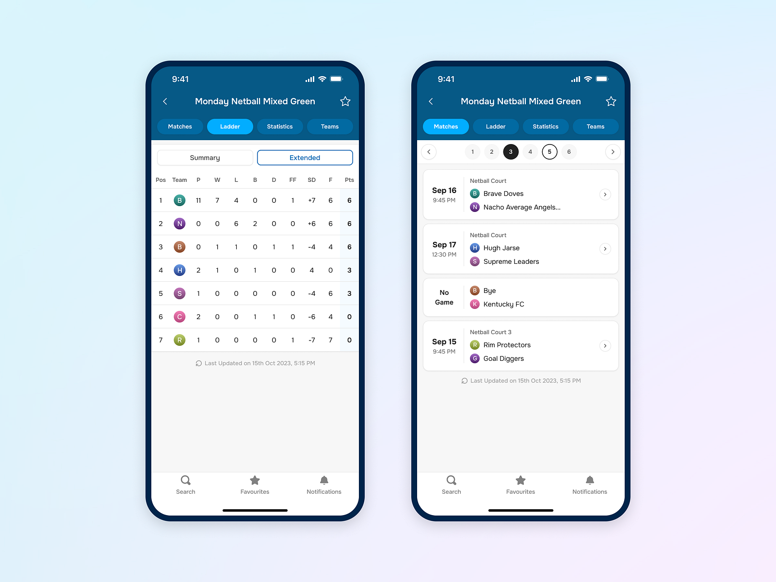 Match Ladder // Matches List by Sam on Dribbble