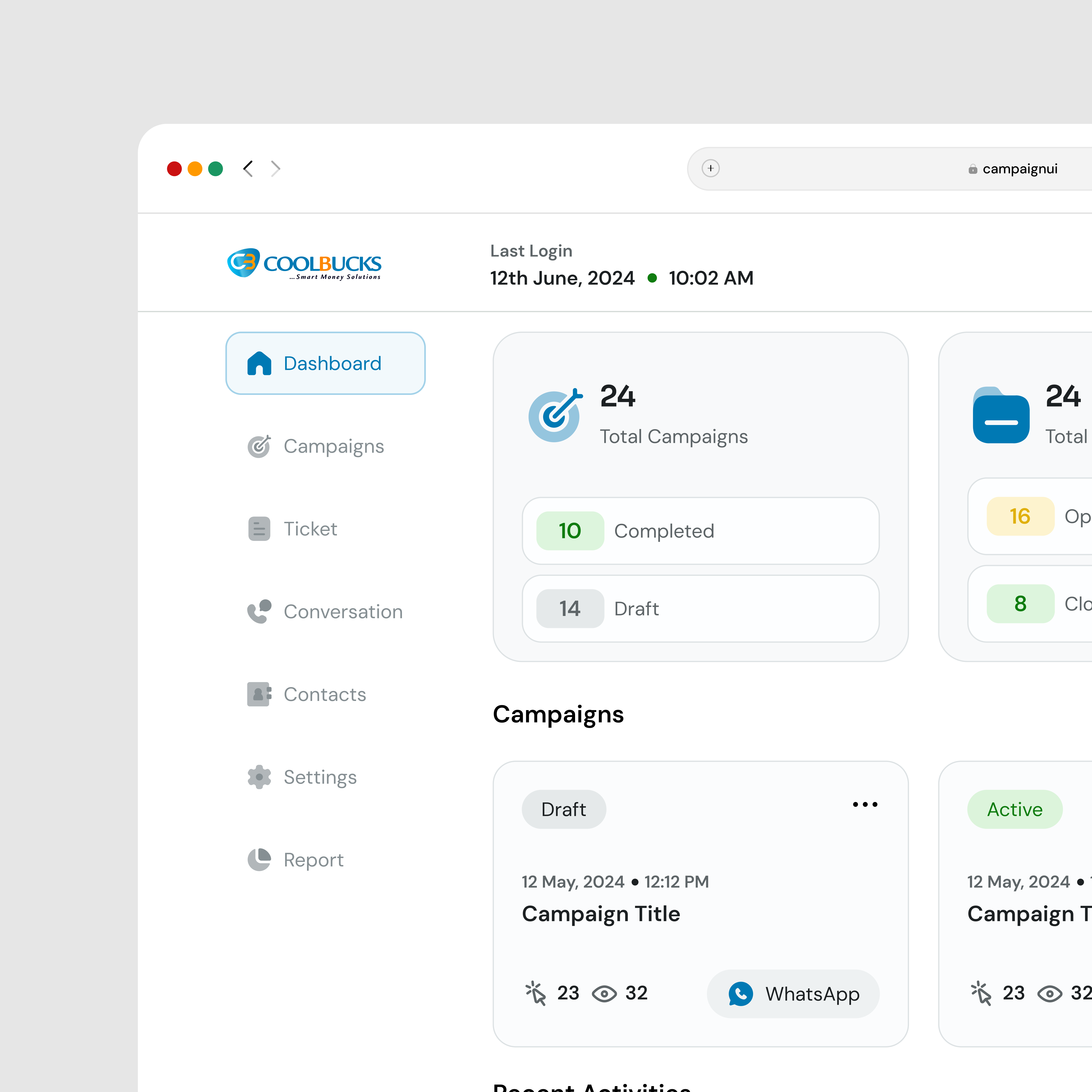 Customer Engagement Dashboard by Timothy Exodus (TimX Design) on Dribbble