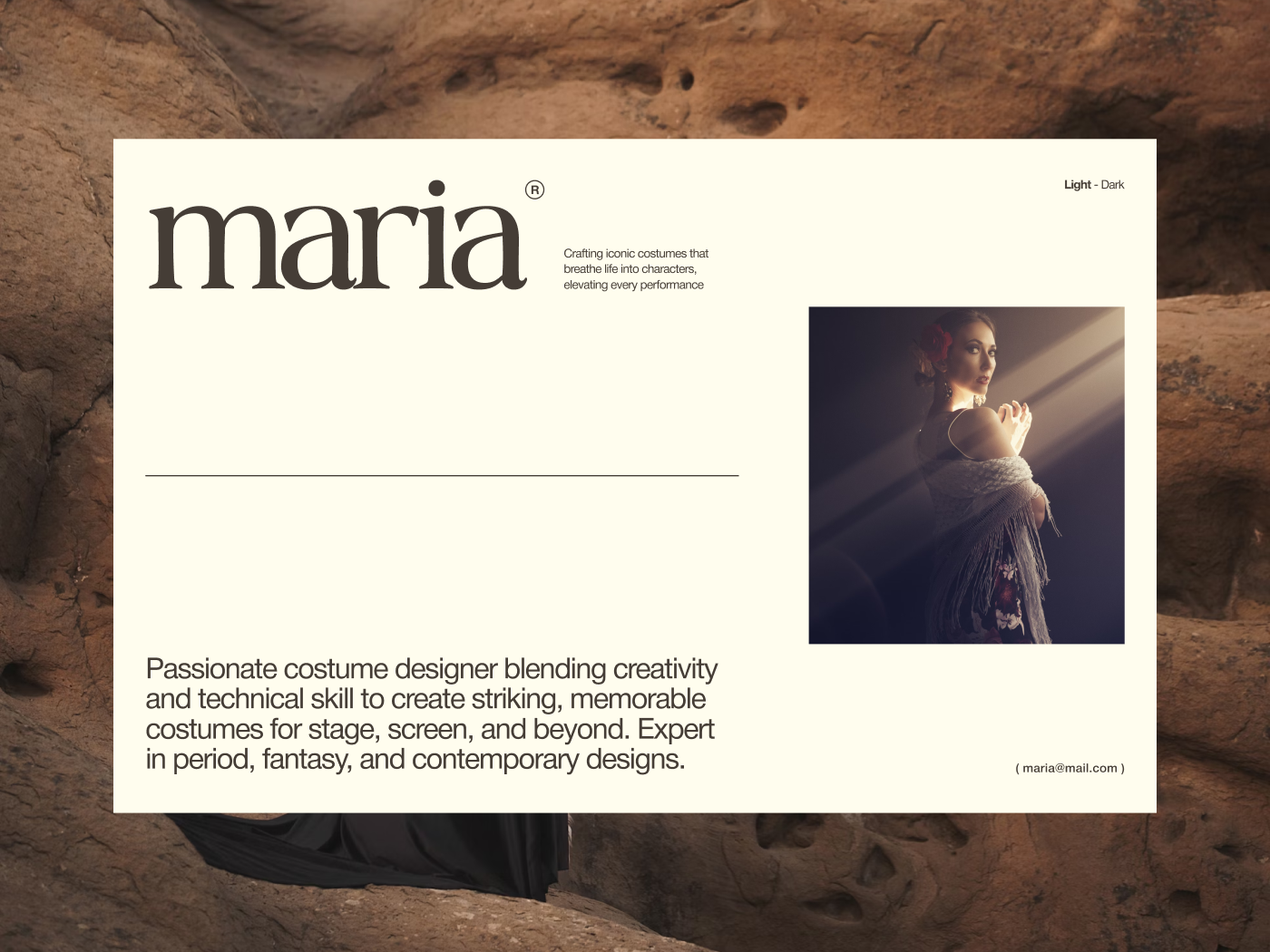 Maria - Costume Designer by Ashiq Hasan on Dribbble