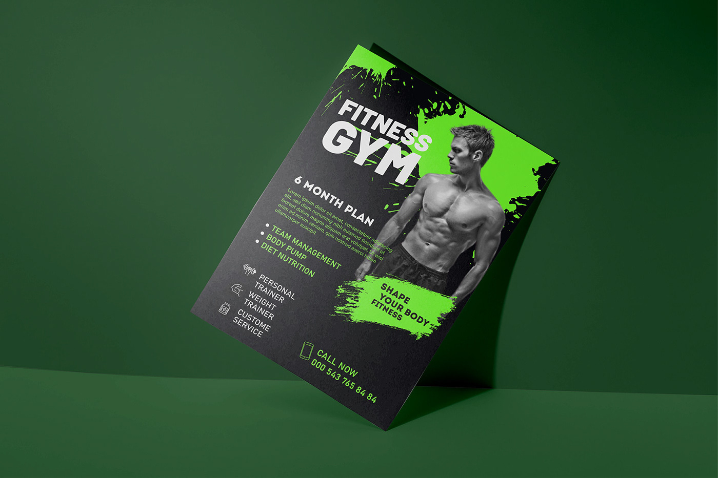 Fitness Gym Flyer Design | Flyer Template by The Design Studio on Dribbble