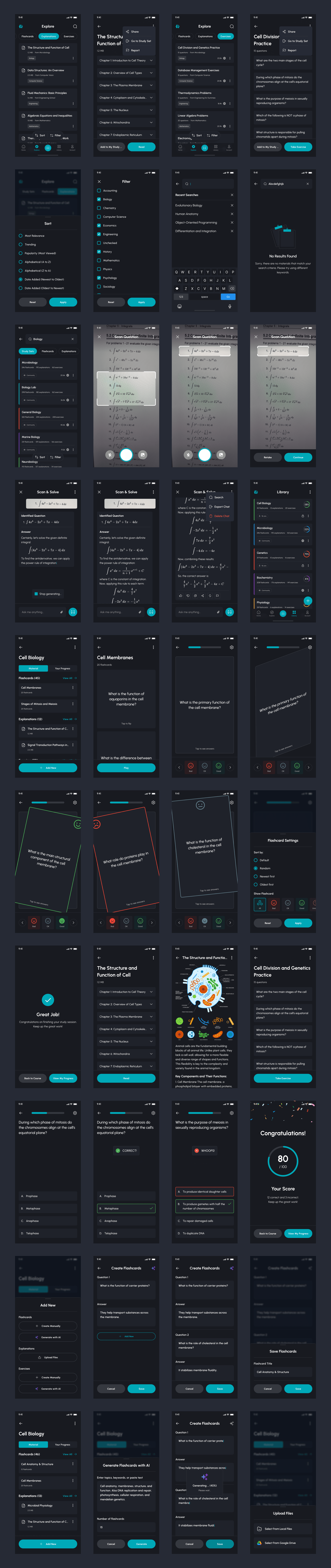 Studify - AI Study Helper App UI Kit by Sobakhul Munir Siroj on Dribbble