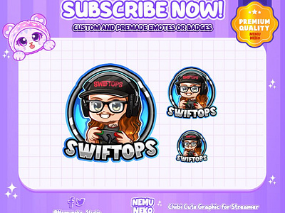 🎮CUSTOM CHIBI AVATAR/PFP/LOGO🎮 by Nemu Neko on Dribbble