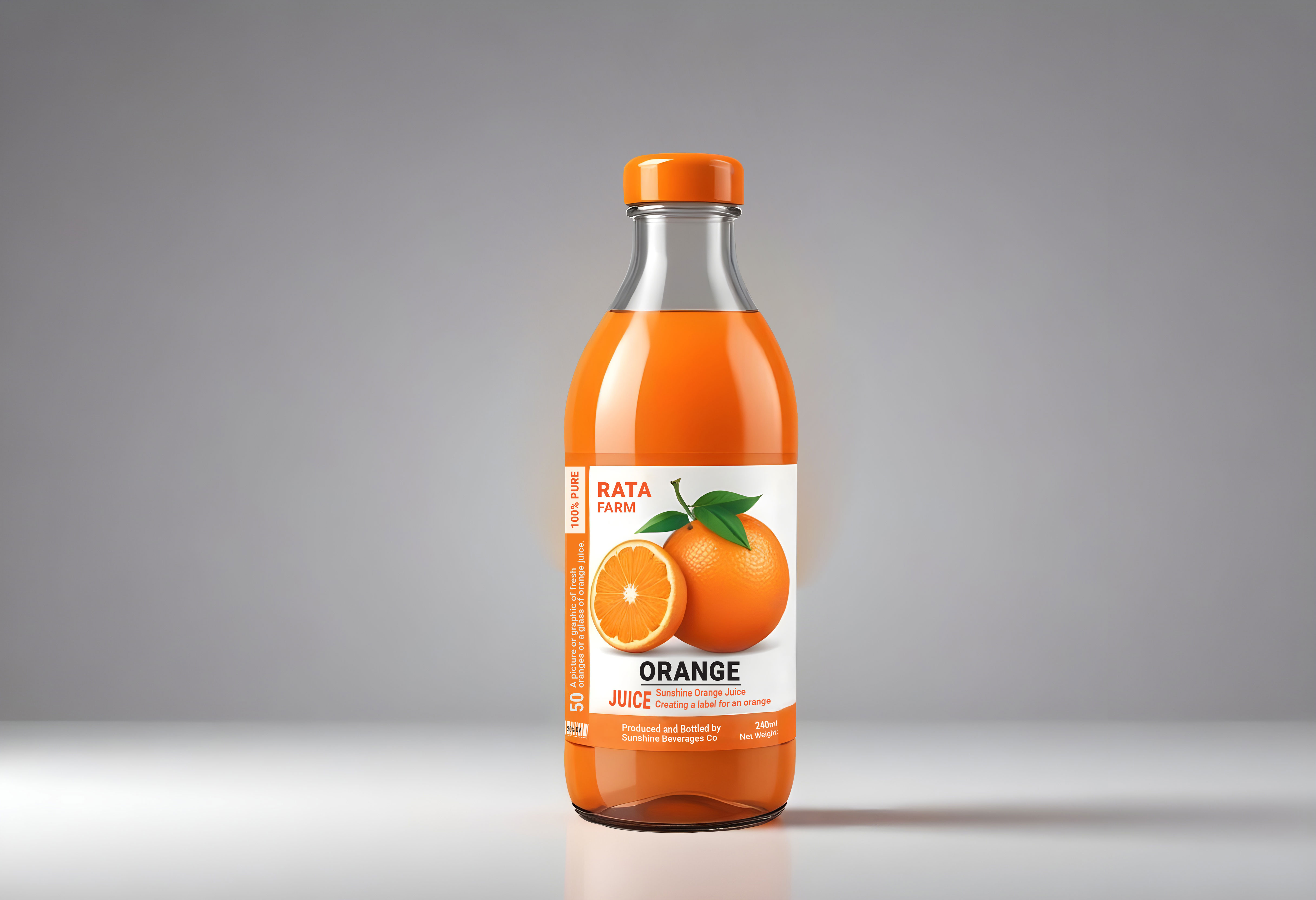 Orange Juice Label Design by KAWSAR AHMED on Dribbble