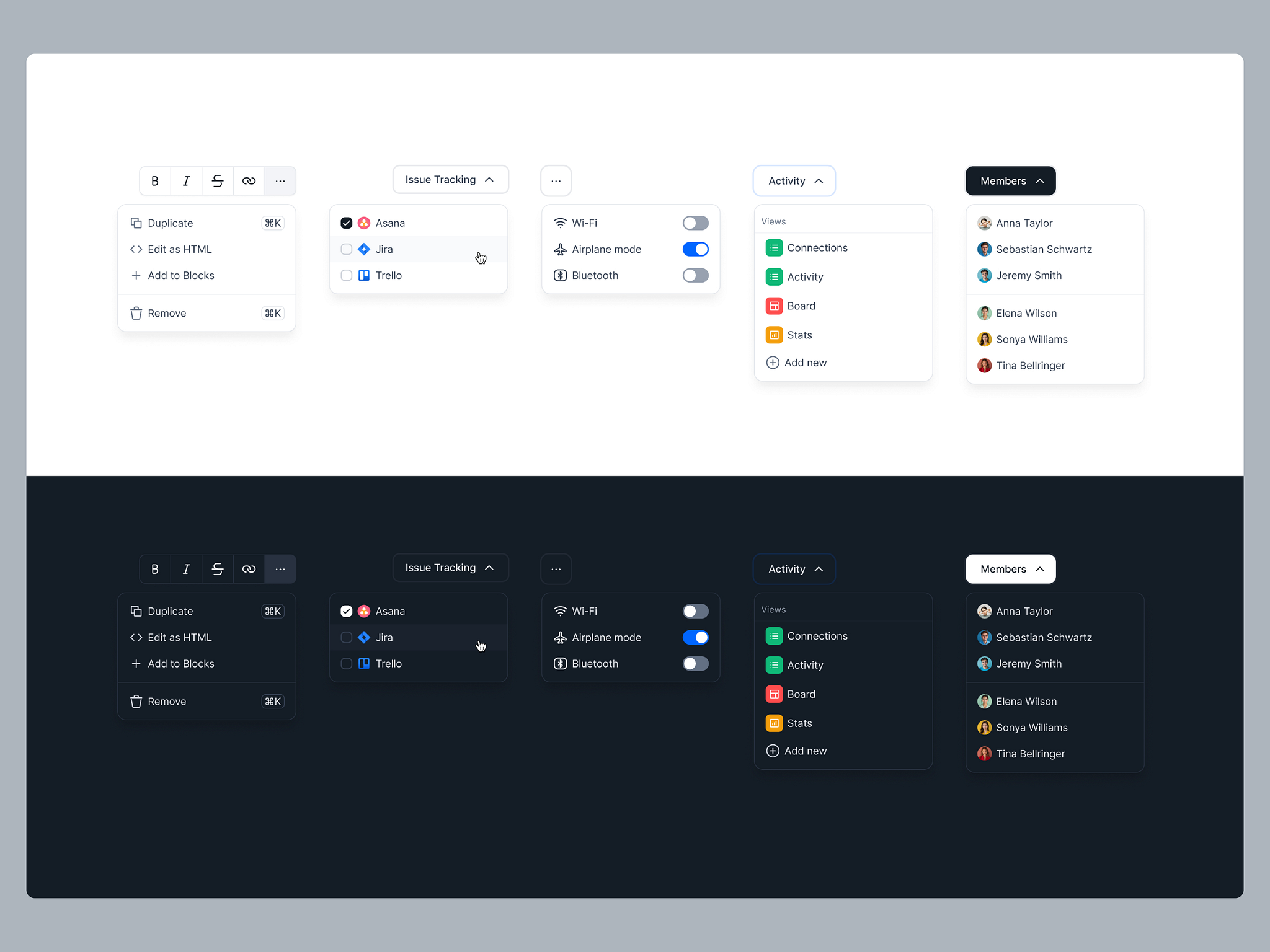Dropdown UI component by Beyond UI on Dribbble