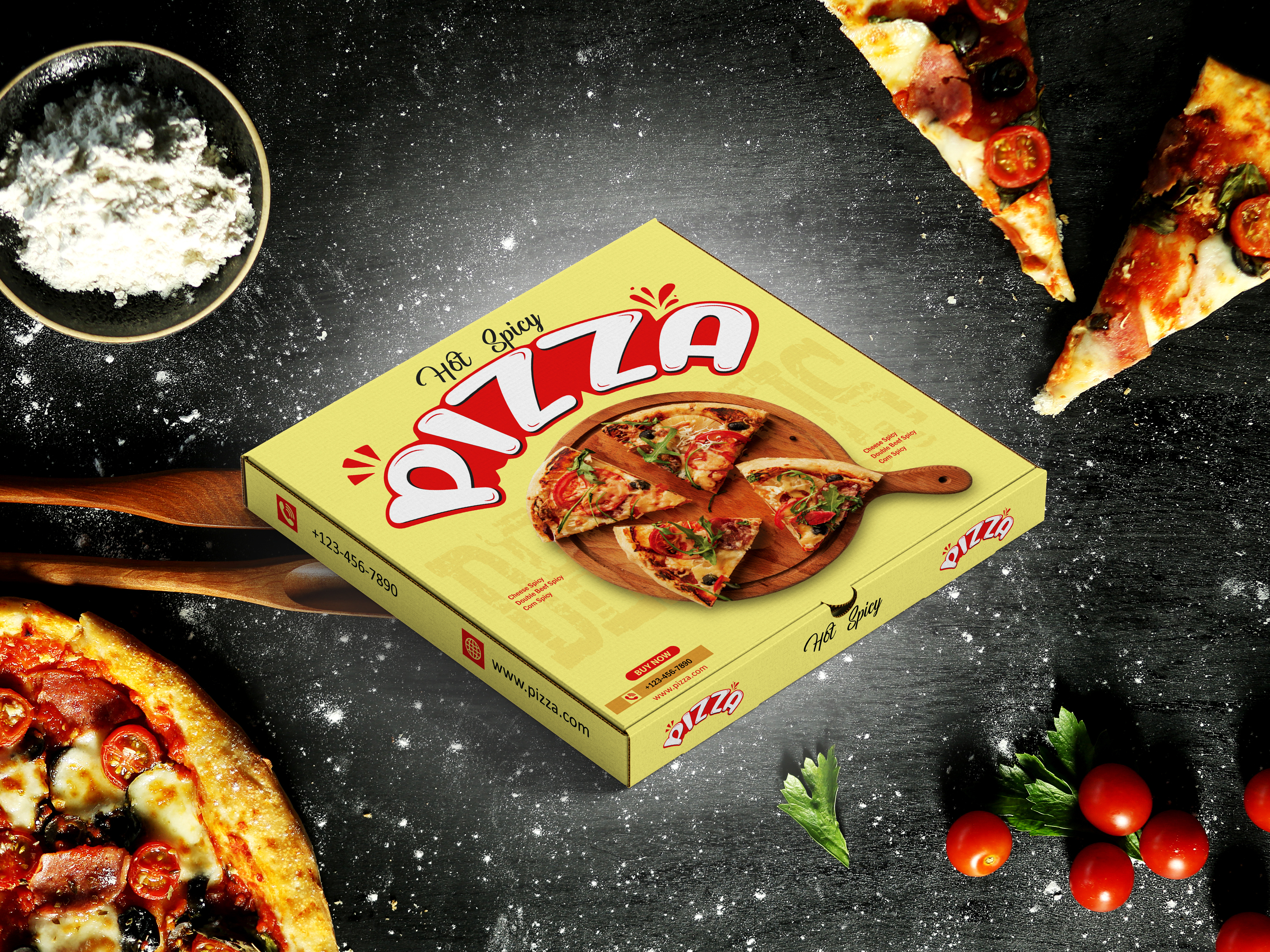 Pizza Boxes designs, themes, templates and downloadable graphic ...