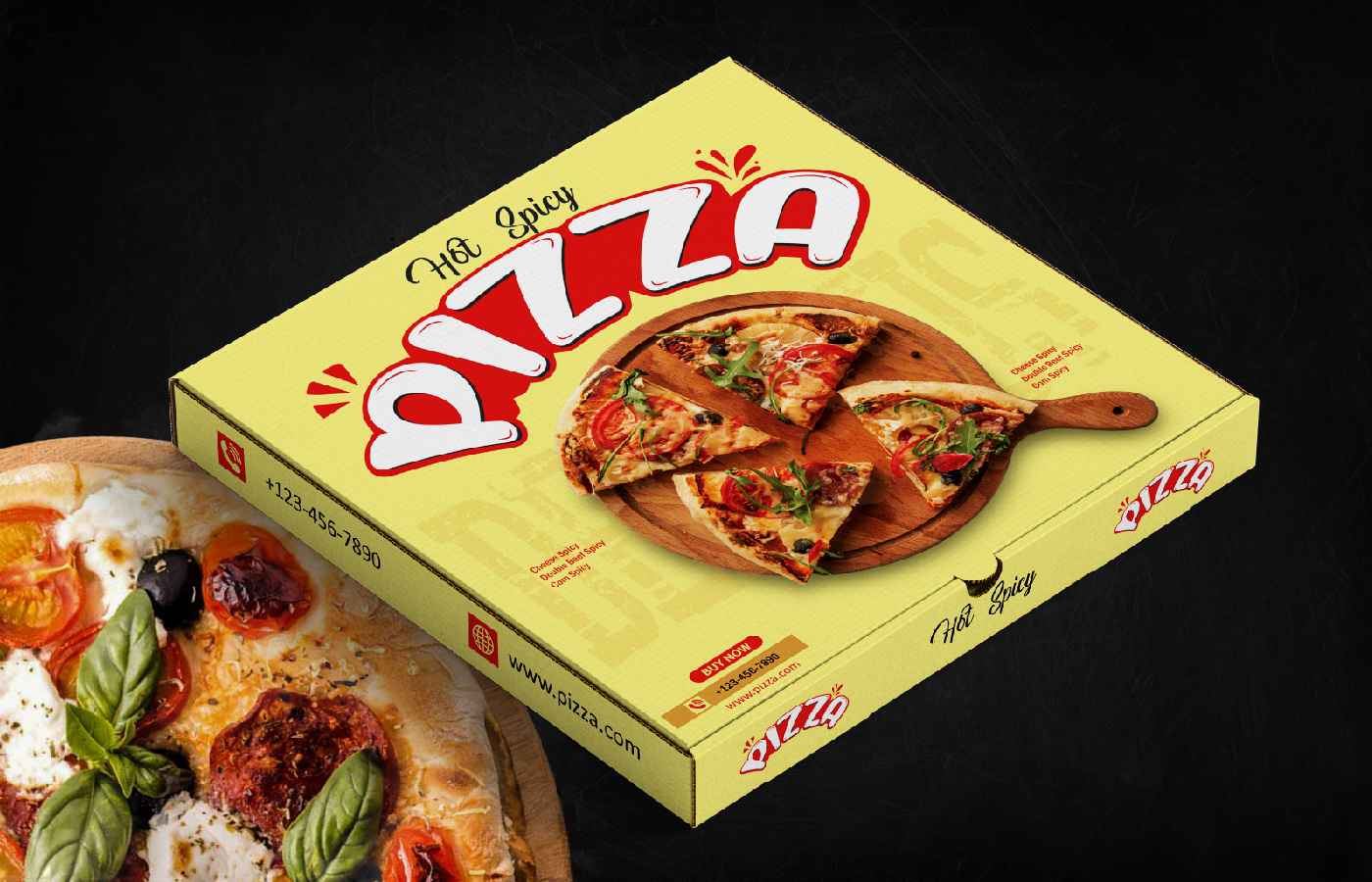 Pizza Box Packaging design Print design | Branding | Die line by ...