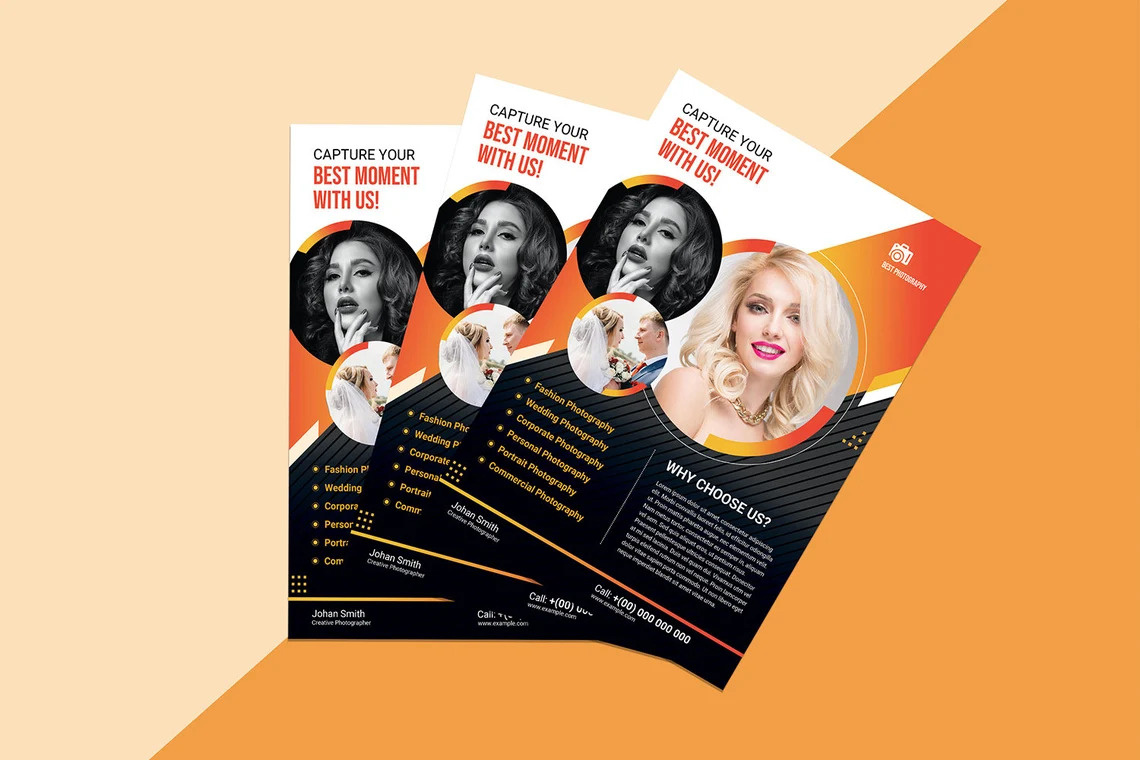 Photography Flyer Template by Mukhlasur Rahman on Dribbble