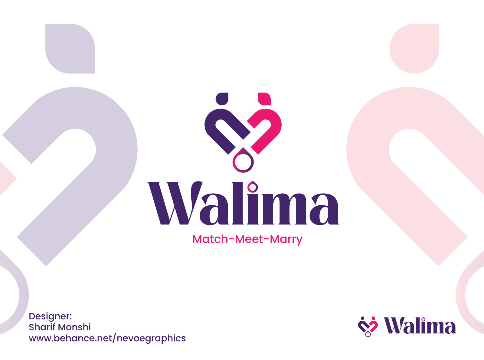 Walima Matrimonial Logo by Sharif A.H. Monshi on Dribbble