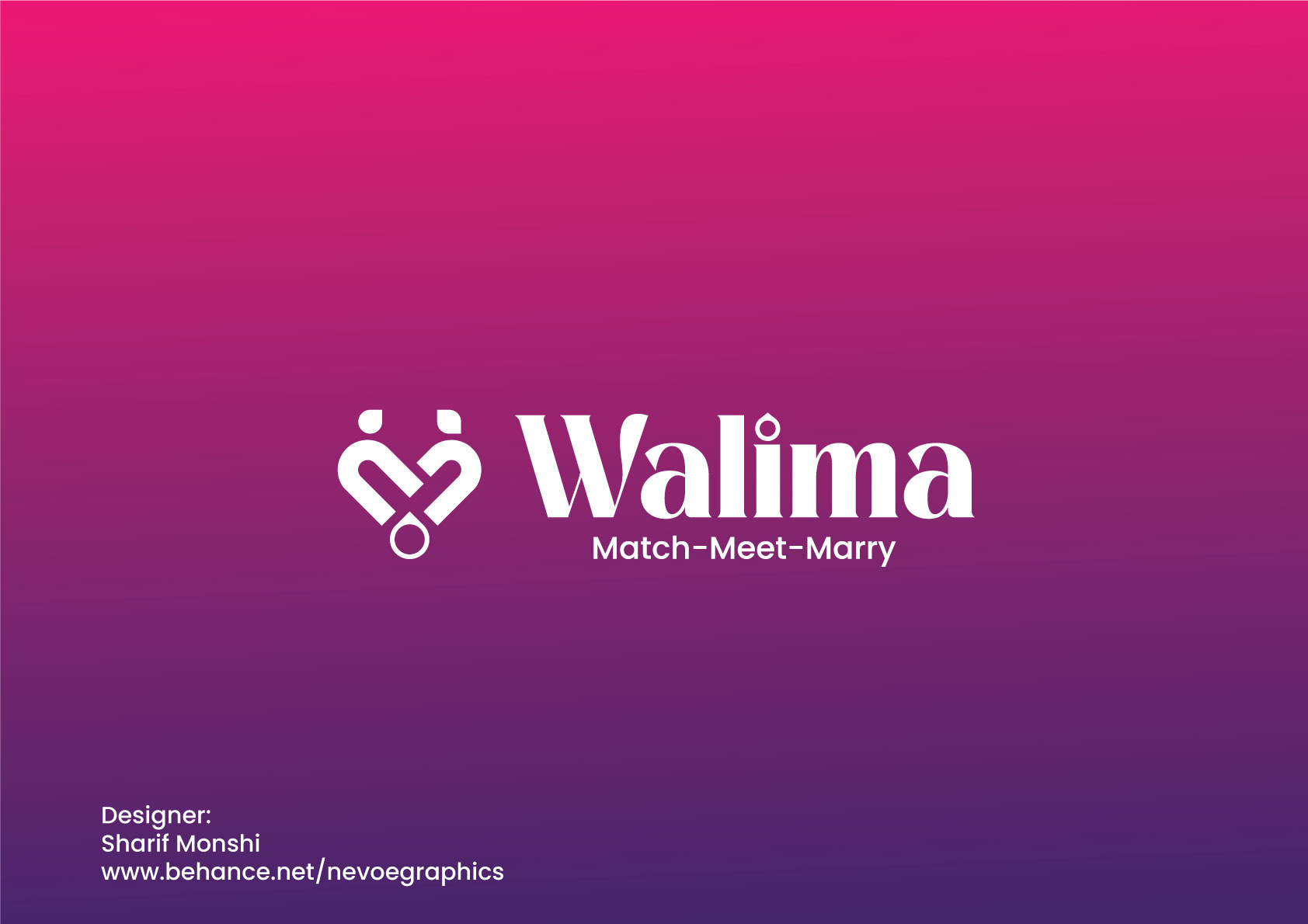 Walima Matrimonial Logo by Sharif Al Hasan Monshi on Dribbble