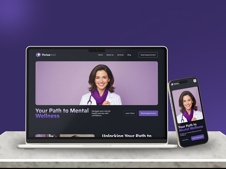 Website UI Design for Mental Wellness Clinic by Abujar Gifari on Dribbble