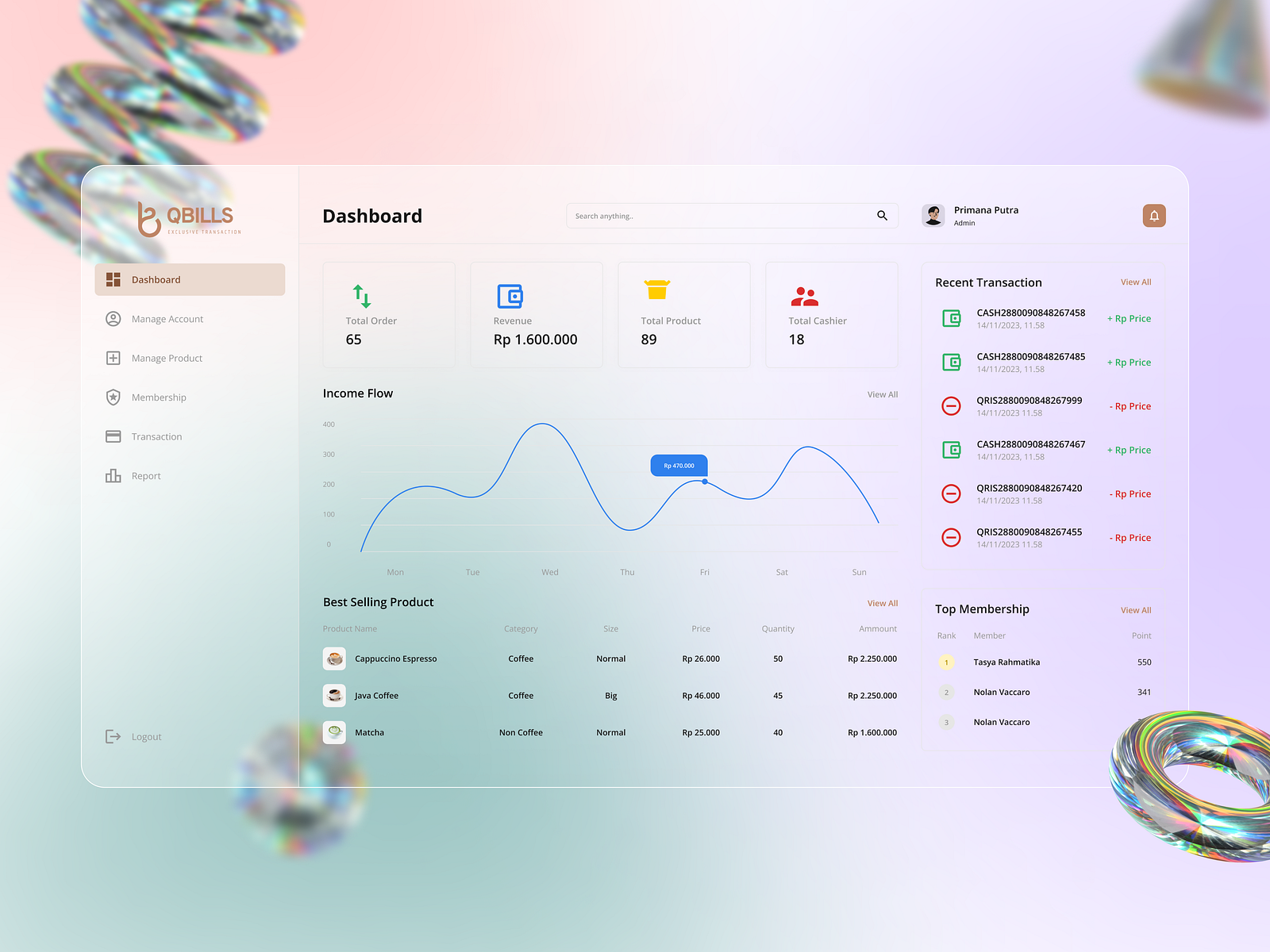 QBILLS Dashboard: Manage Bills with Ease and Efficiency by Just Diandra ...