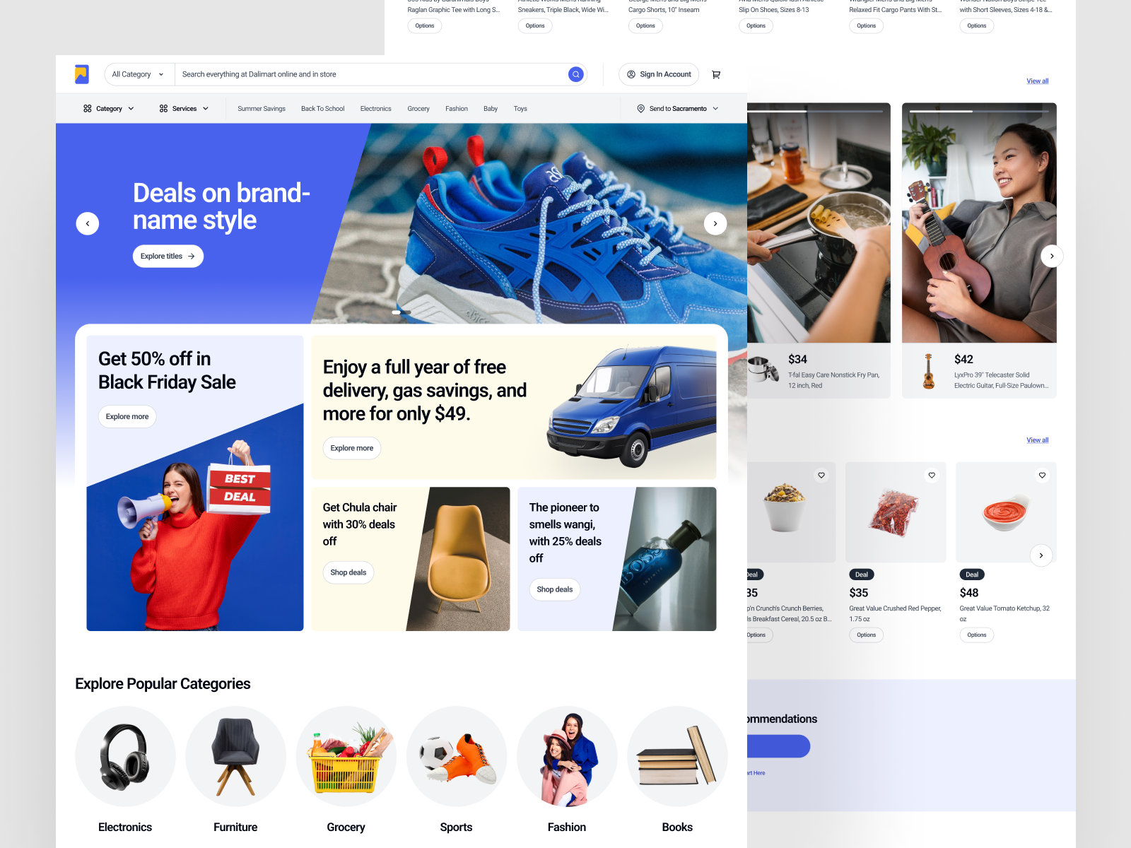 Dalimart - Ecommerce Website by Rifat on Dribbble