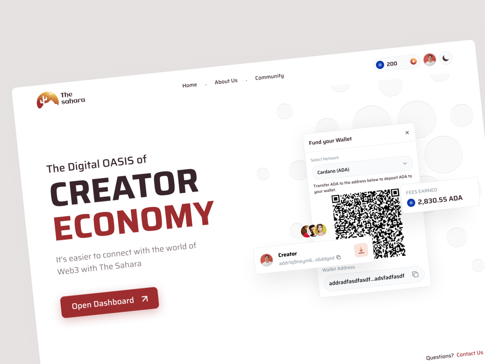 The Sahara - Website Design by Irvan Wibowo on Dribbble