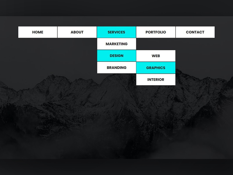 Drop Down Menu HTML CSS by codingflicks on Dribbble