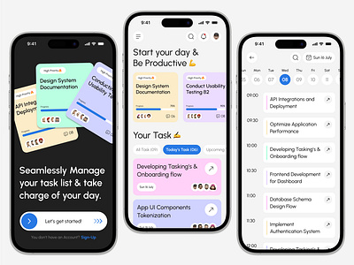 Task Manager App UI Design by Gausul Haque Nasif on Dribbble
