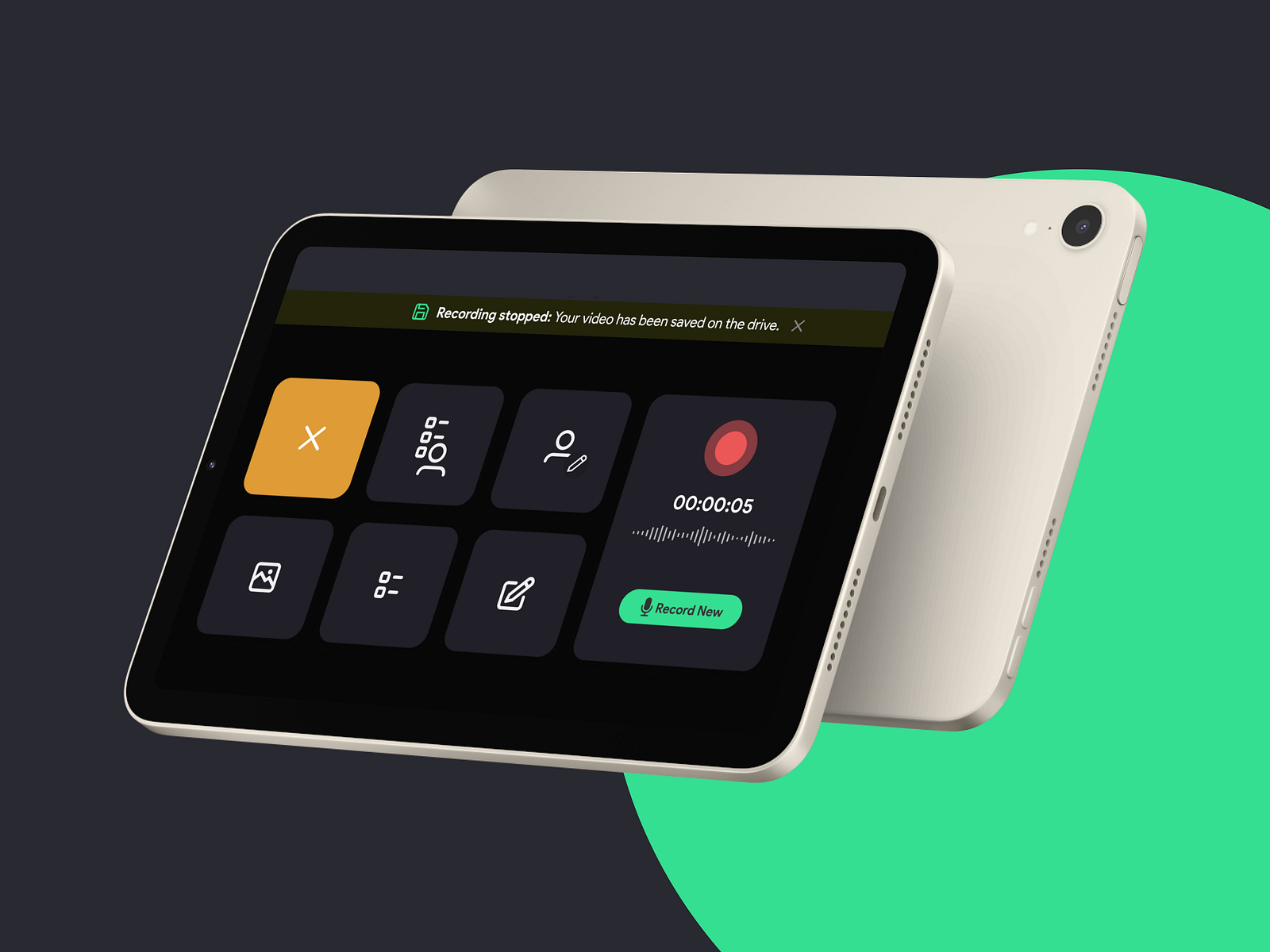 Dark Theme Recording App | UI/UX by Ghurki Design Co. on Dribbble