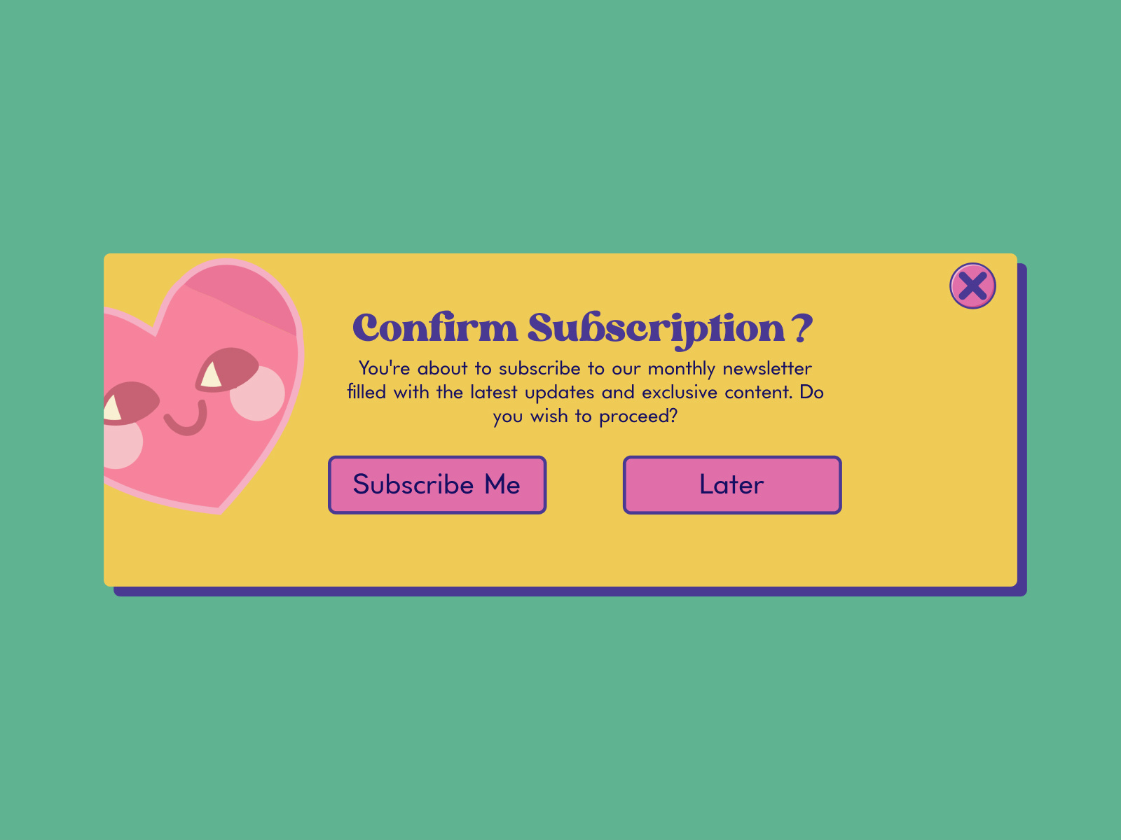 A Confirmation Popup By Tamar Buighlishvili On Dribbble