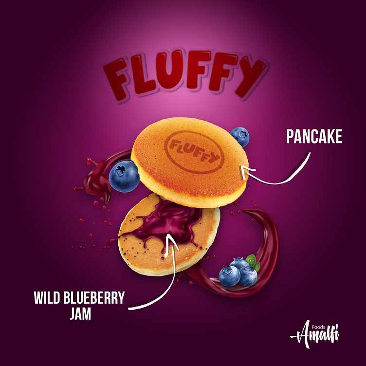 Box Packaging Design for Fluffy Pancake by Tajriyan Rahman on Dribbble