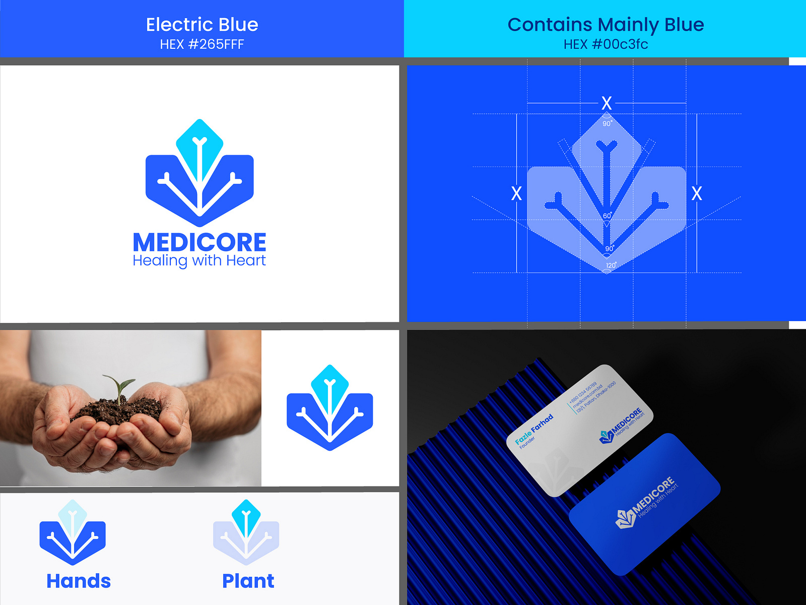 MEDICORE HEALTHCARE BRAND IDENTITY DESIGN by MD AMINUL ISLAM on Dribbble