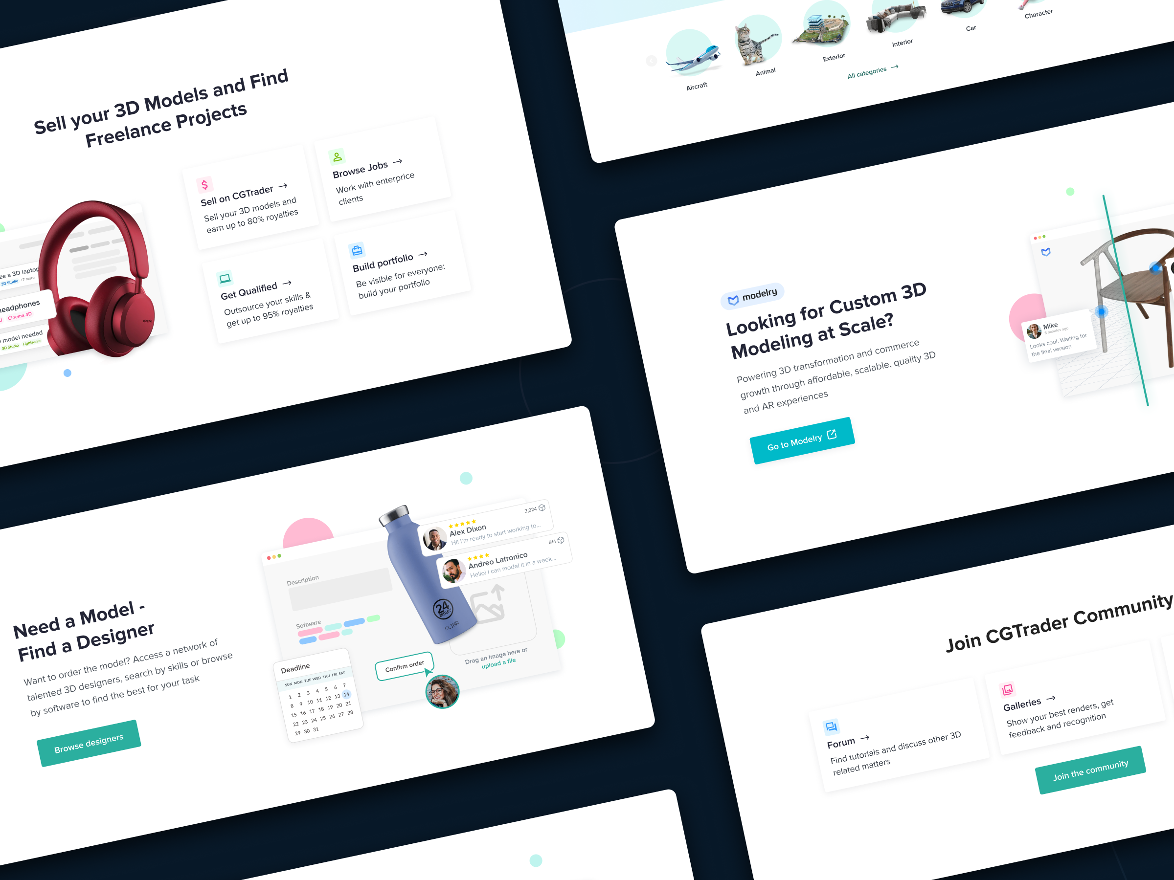 3D model marketplace by Yaremii Hanna for WebFolks on Dribbble