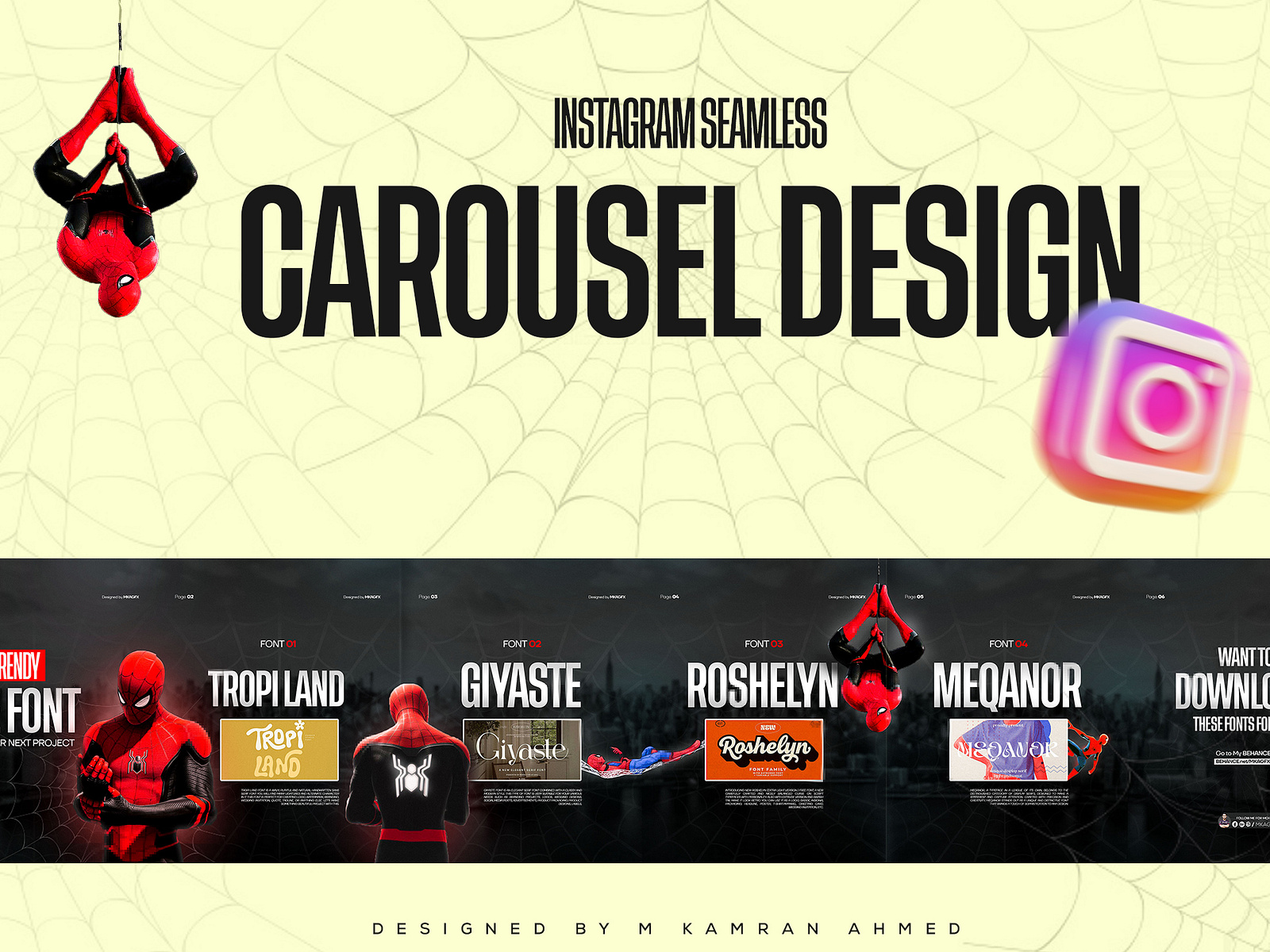 Instagram Seamless Carousel Design by M Kamran on Dribbble