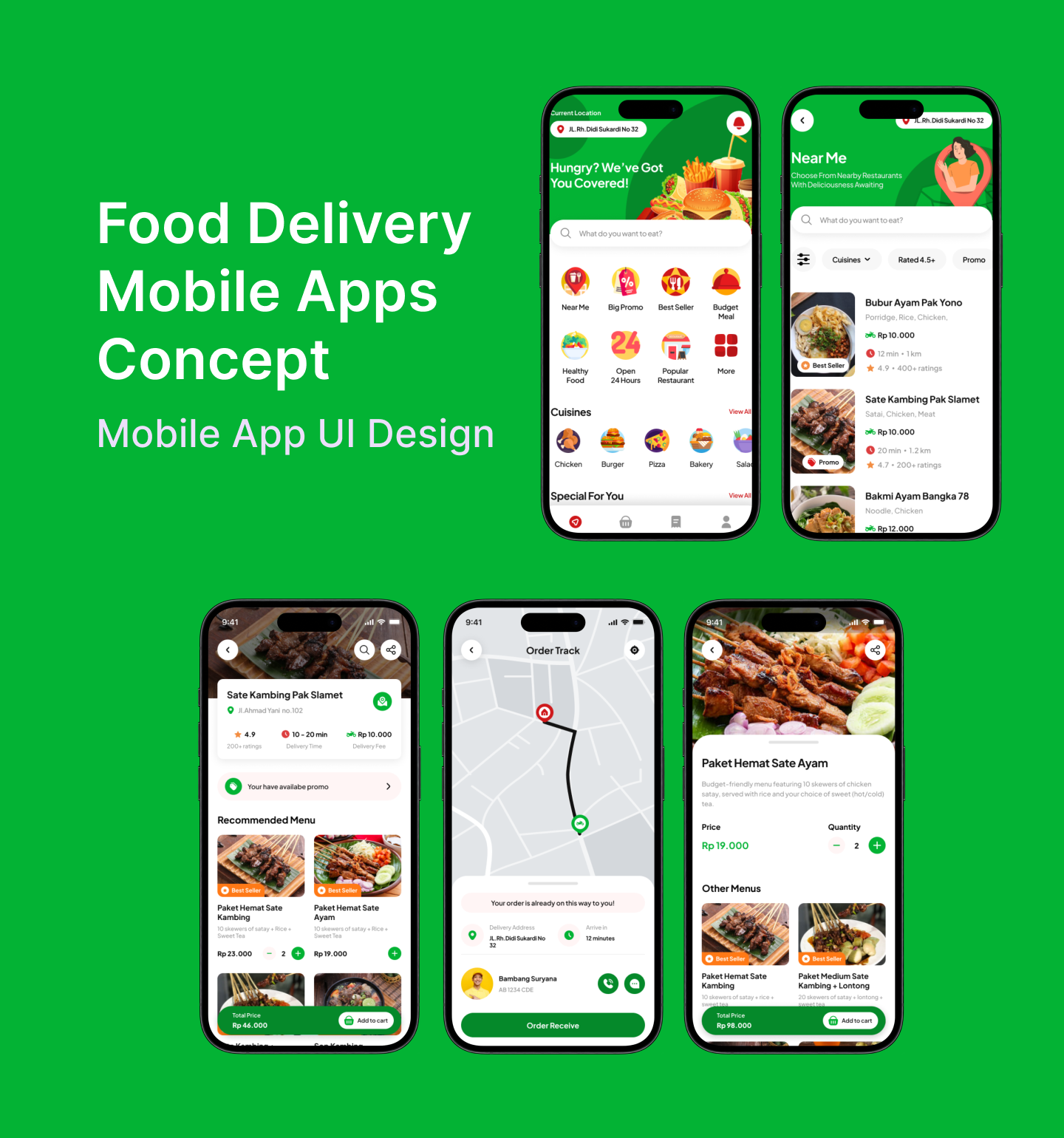 Food Delivery Ui design by Ahmad Busaeri on Dribbble
