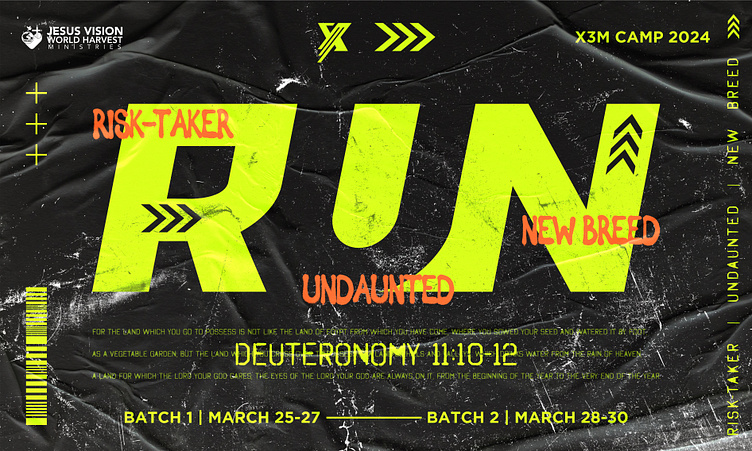 RUN - 2024 Annual Youth Camp Poster by Nico Morta on Dribbble