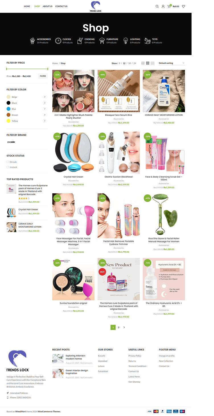 Shop Page by Danyal Anjum on Dribbble