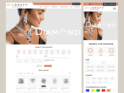 Fully Responsive Diamond Jewellery Ecommerce Website Template by ...