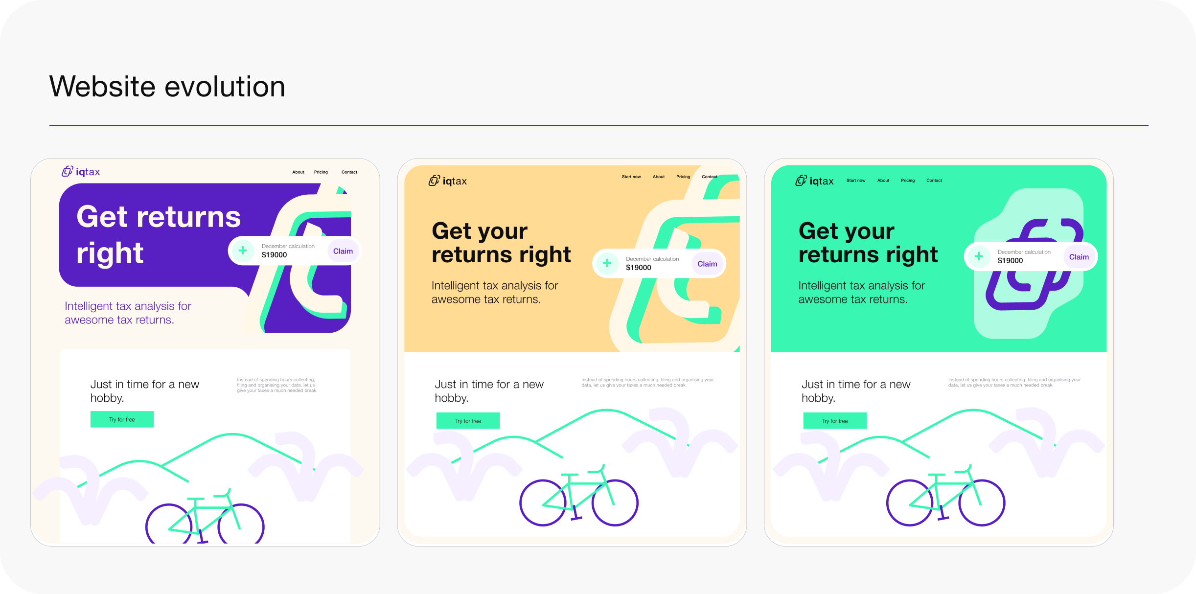 IQTask - Visual Identity for an AI powered tax return tool by Edin ...