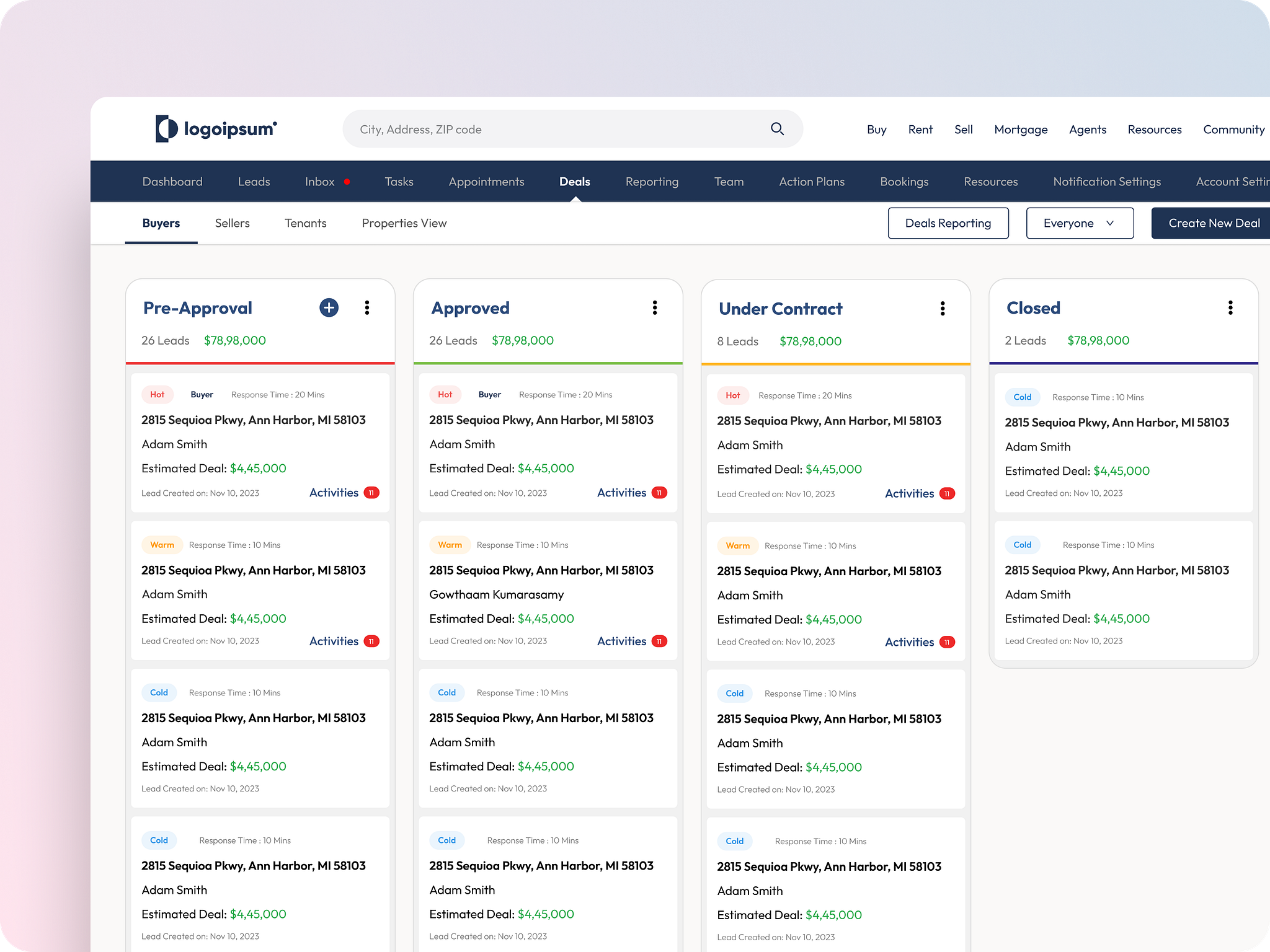 Kanban UI by Cyces on Dribbble