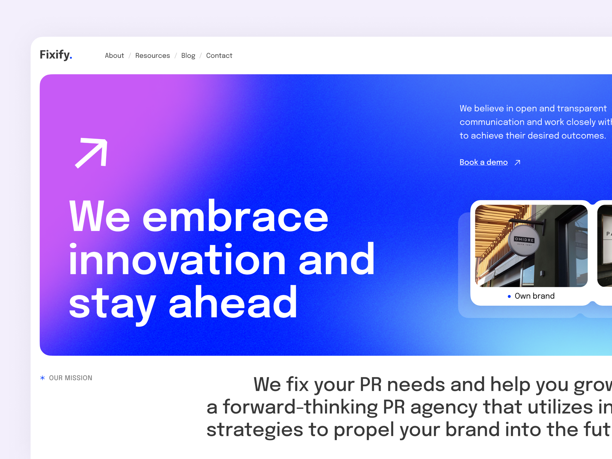 Fixify landing page by Layo on Dribbble
