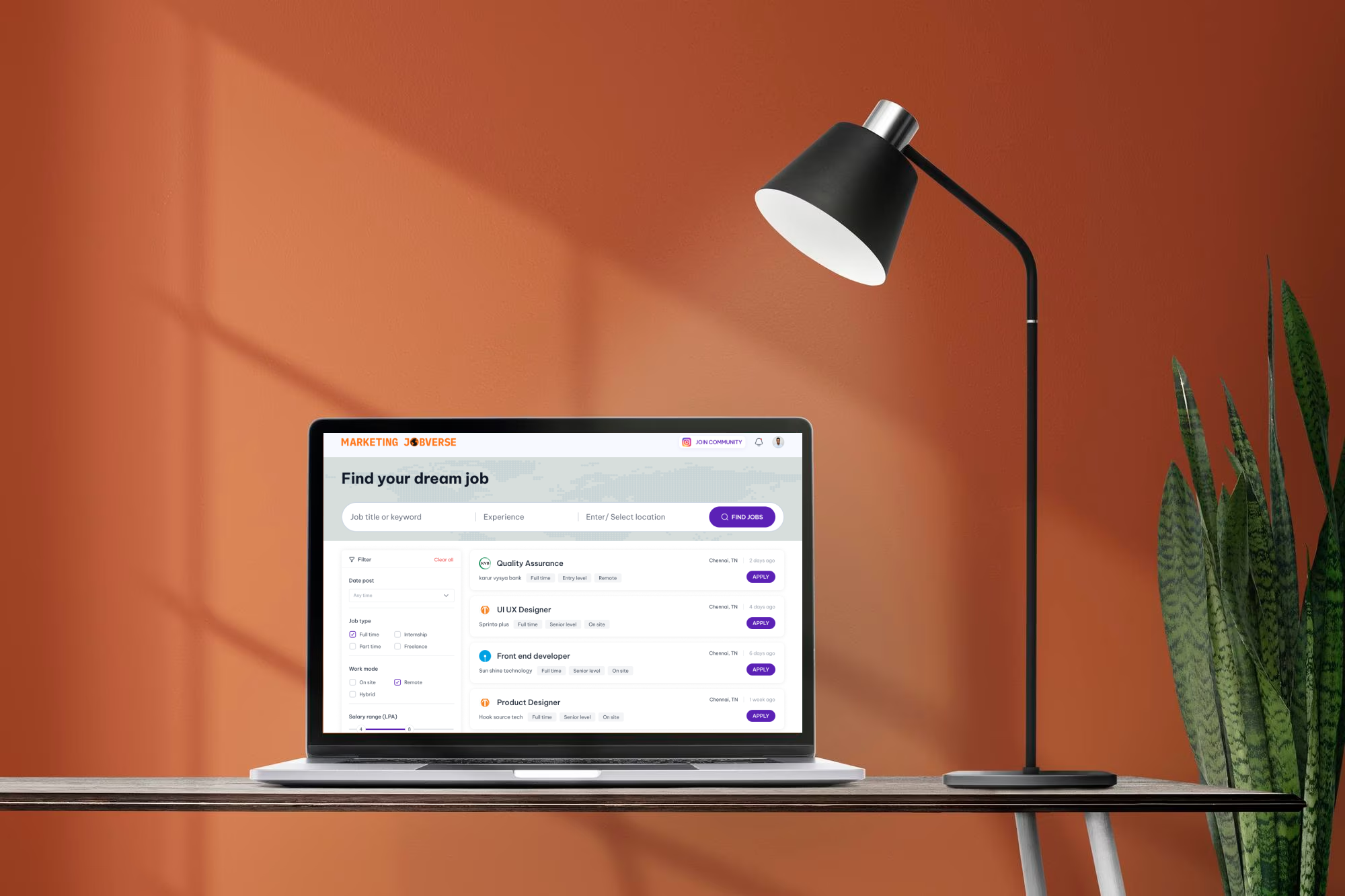 Job Portal UI designs, themes, templates and downloadable graphic ...