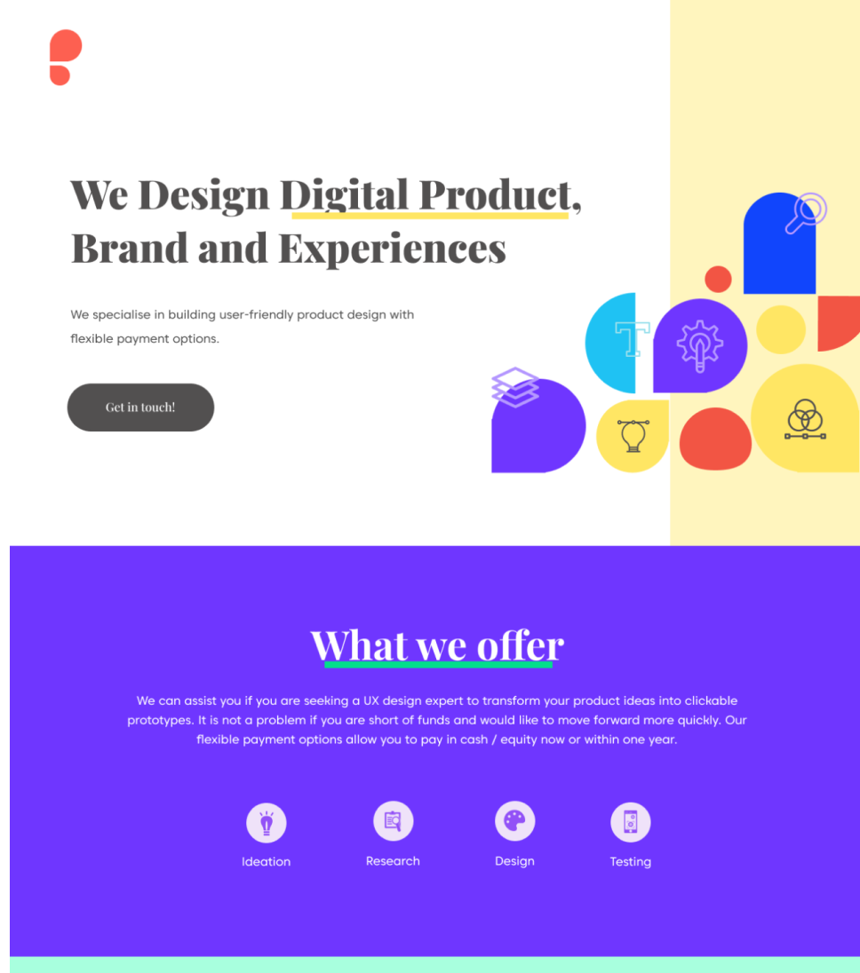 Web design template by Sugandhi on Dribbble