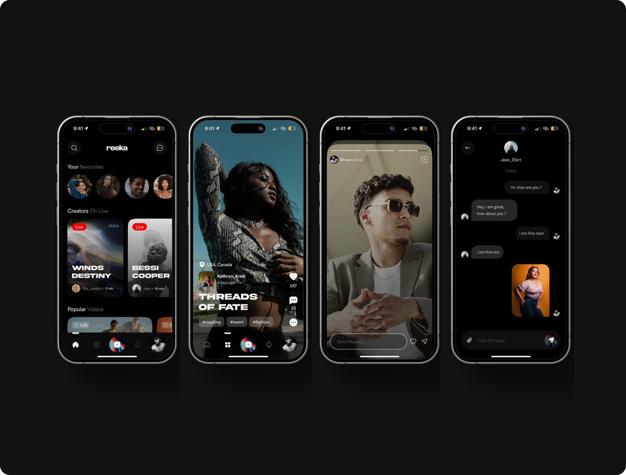 .reeka | Social Media Platform | App Design & Mockup | Ui/Ux by Zazz ...