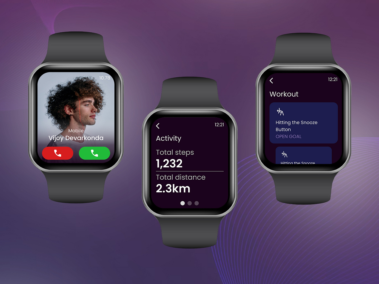 Smartwatch UI Design by Omer Faruk on Dribbble