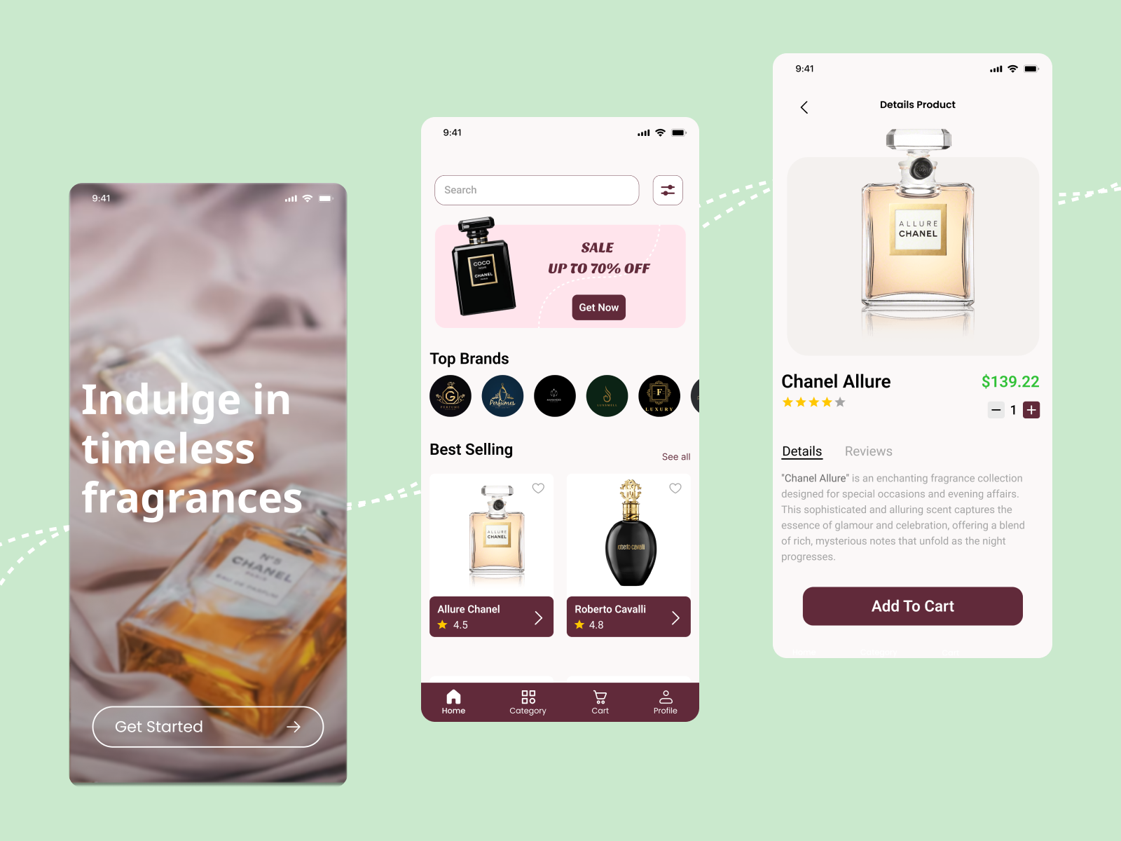 Perfume app by Zabia Ferdusi on Dribbble
