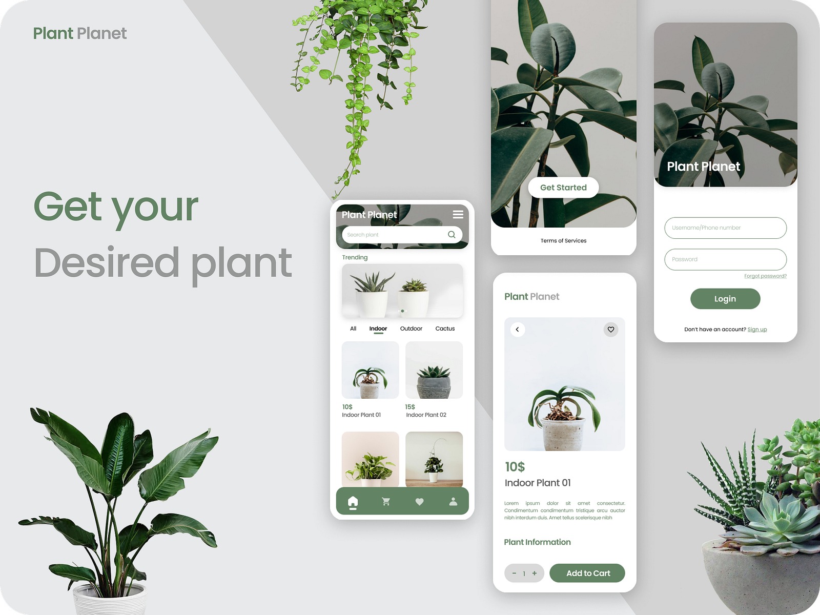 Plant Planet - App UI Design by Shaon on Dribbble
