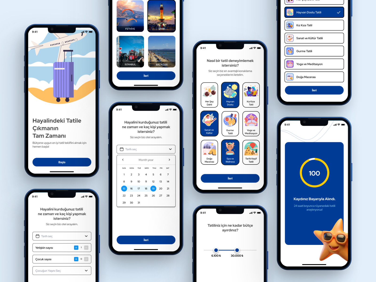 Booking App/ Reservation App by Gizem Resadiyeli on Dribbble