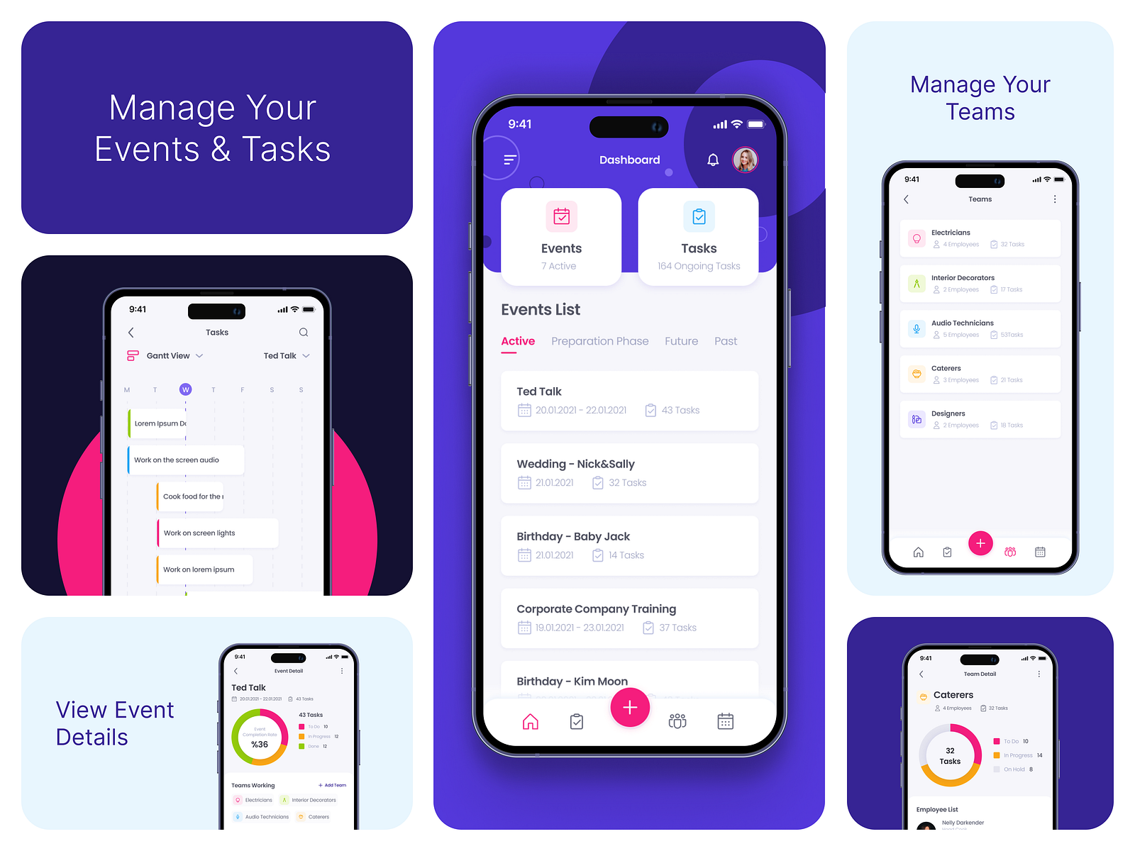 Task Management App Design by Füsun Çetin Öztan for Octo Studio on Dribbble