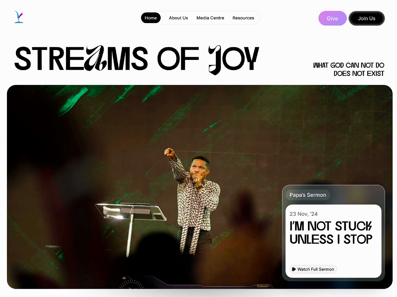 Streams Of Joy Website by Inioluwa on Dribbble